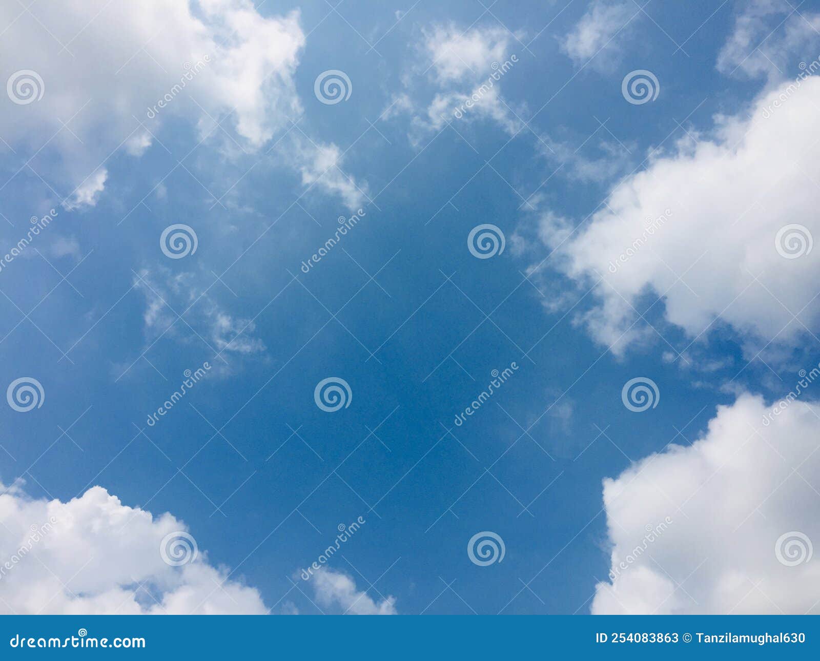 Blue Cloudy Sky Texture Background Stock Image - Image of background ...