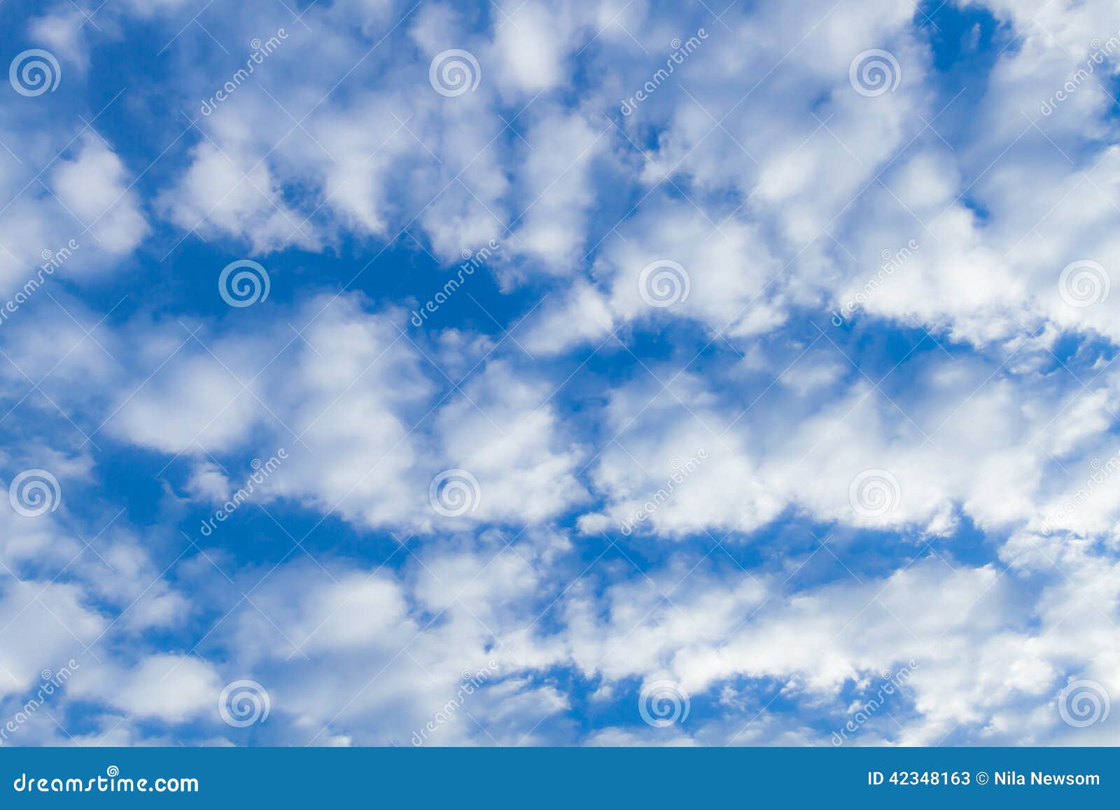 Blue cloudy sky. stock image. Image of cloudscape, formation - 42348163