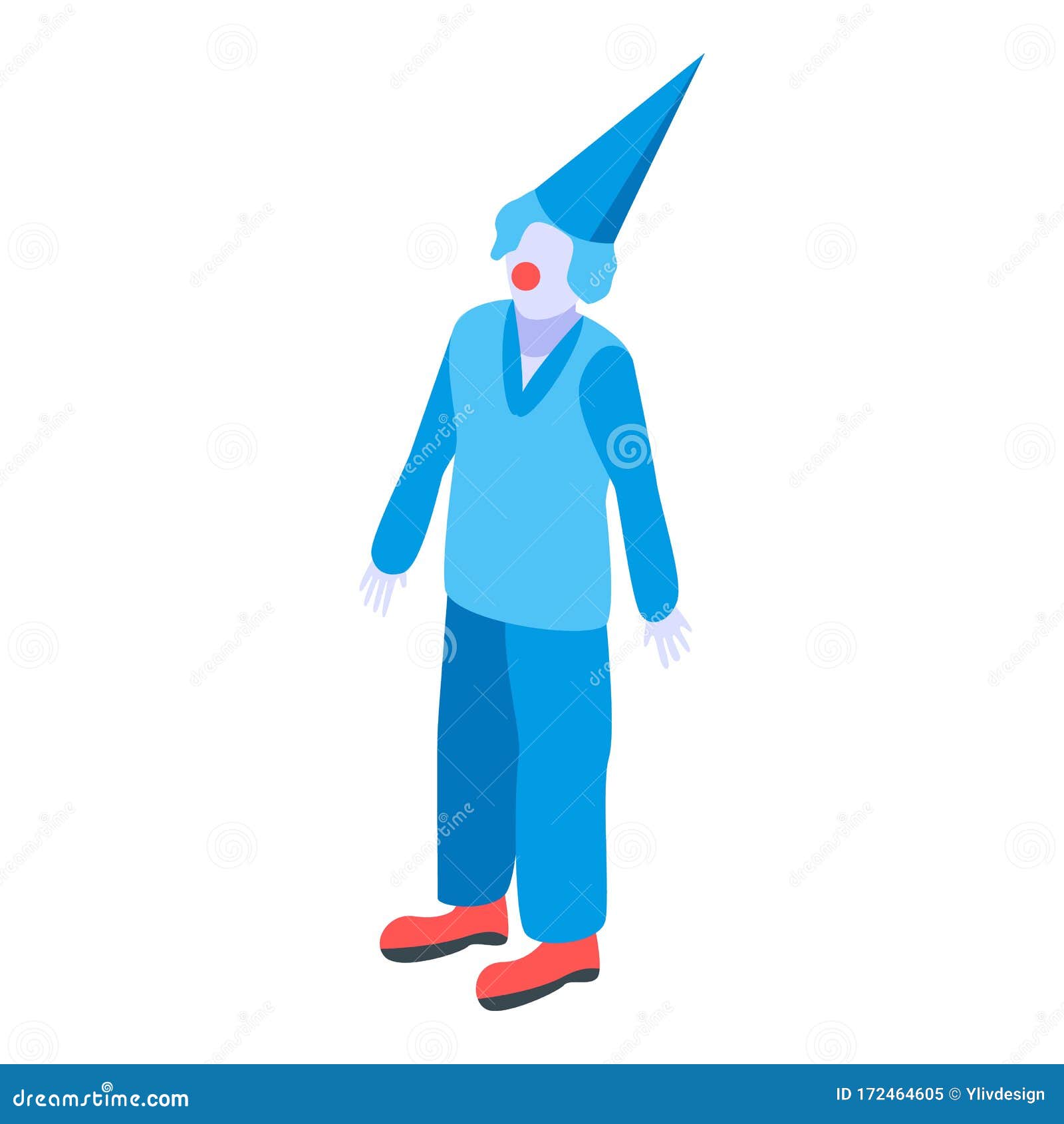 Blue Clown Elips Background. Simple Background Design With Natural Blue ...