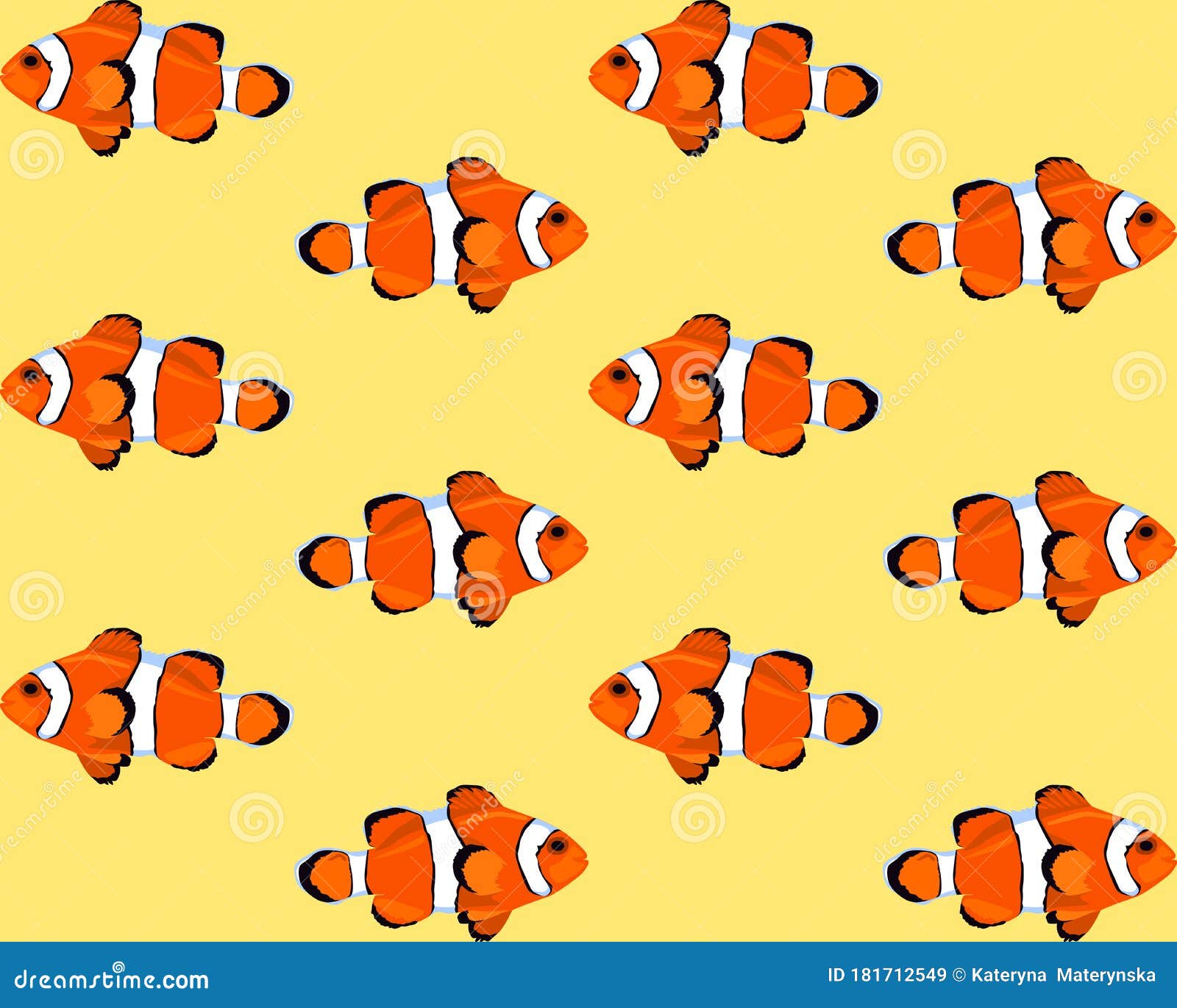 Amphiprioninae Clownfish. Cartoon Illustration. Vector | CartoonDealer ...