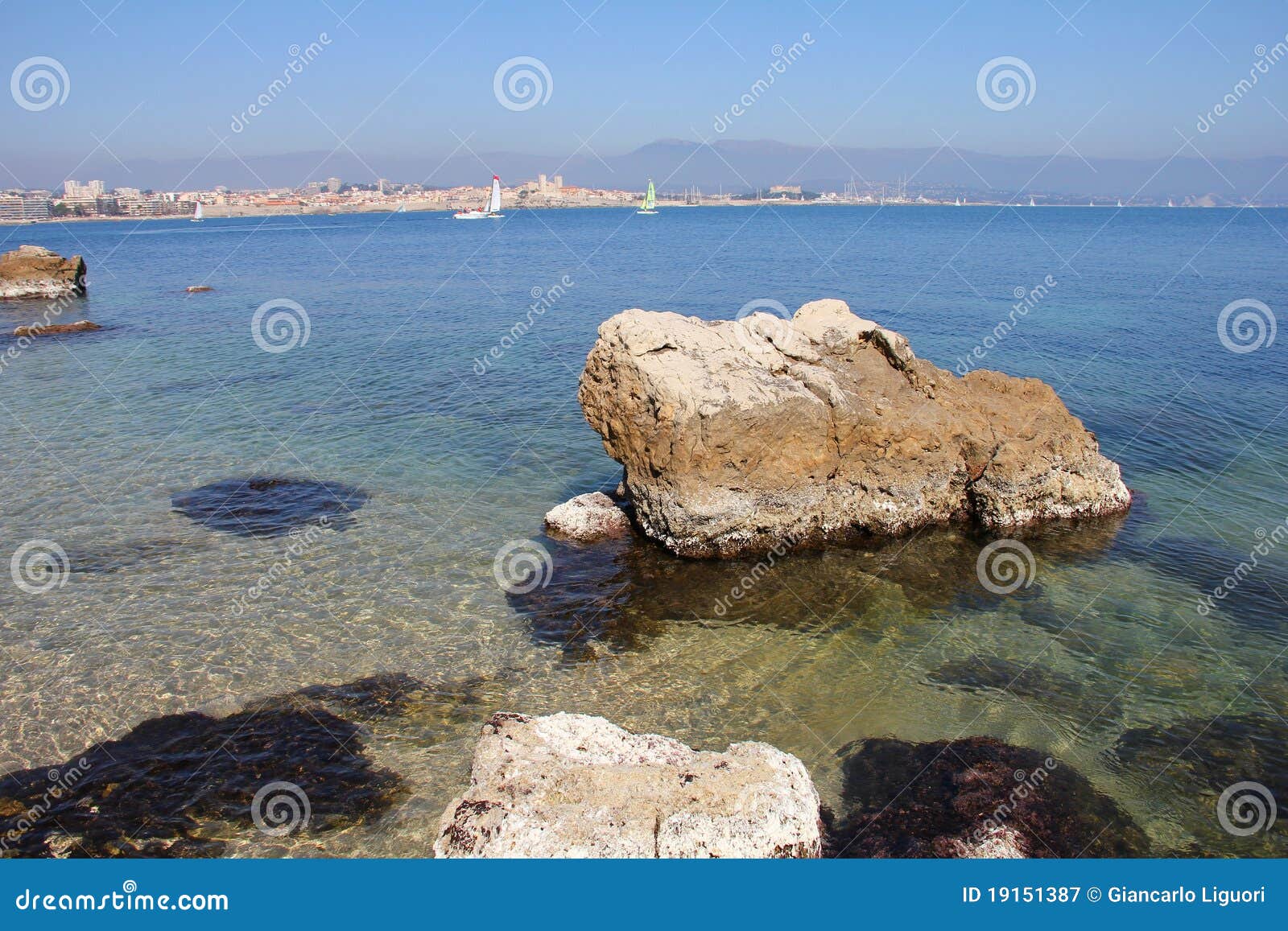 Blue coast stock image. Image of beach, scene, coast - 19151387