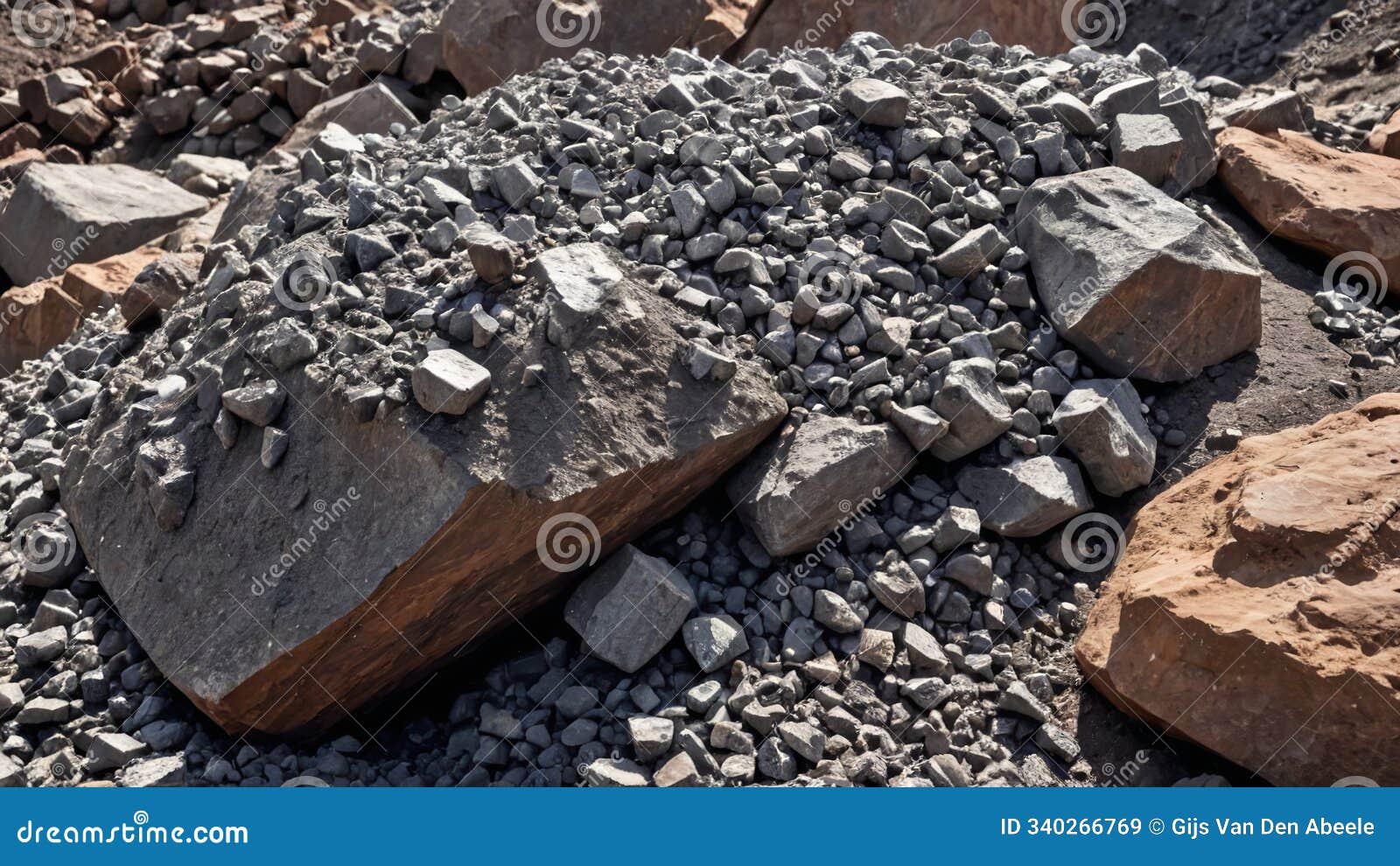 Blue Cobalt Ore Stack in Mining Site Stock Illustration - Illustration ...