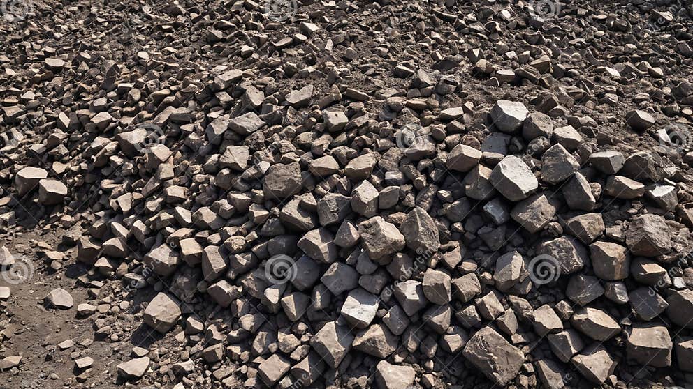 Blue Cobalt Ore Stack in Mining Site Stock Illustration - Illustration ...