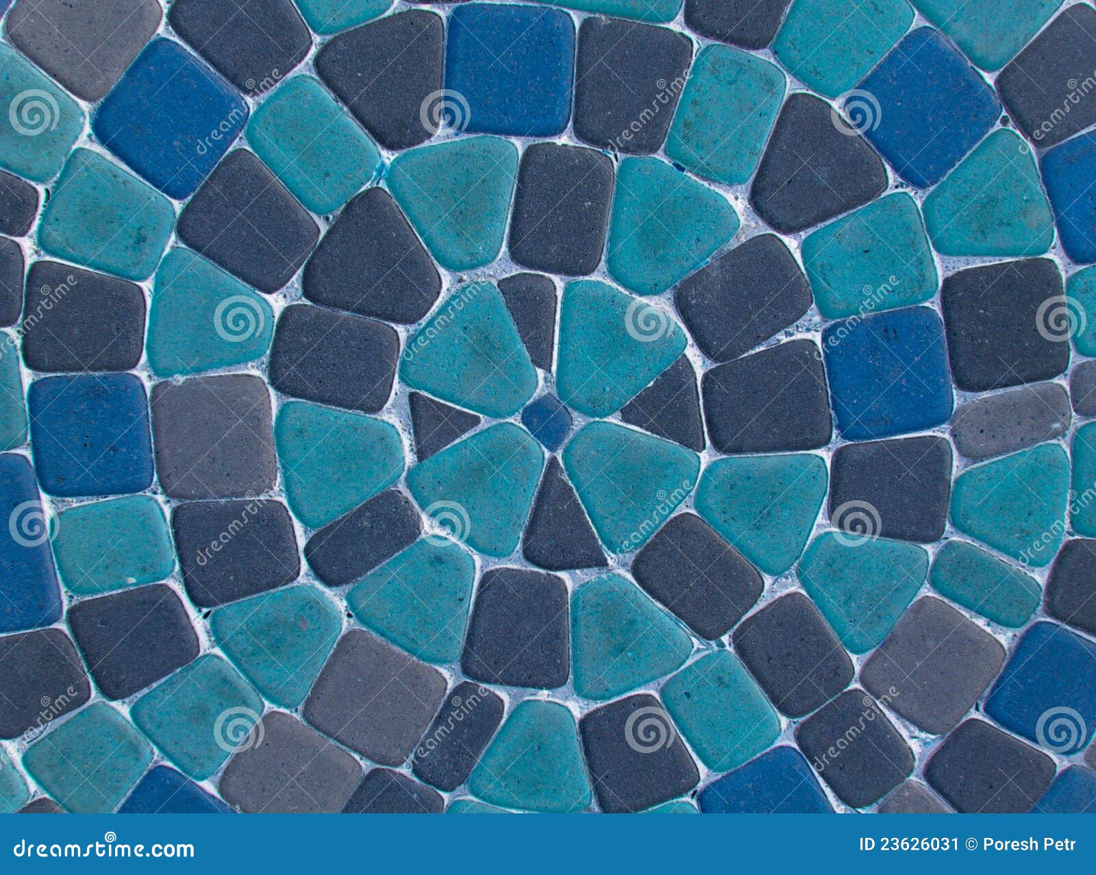 Blue Cobblestone Road Picture. Image: 23626031