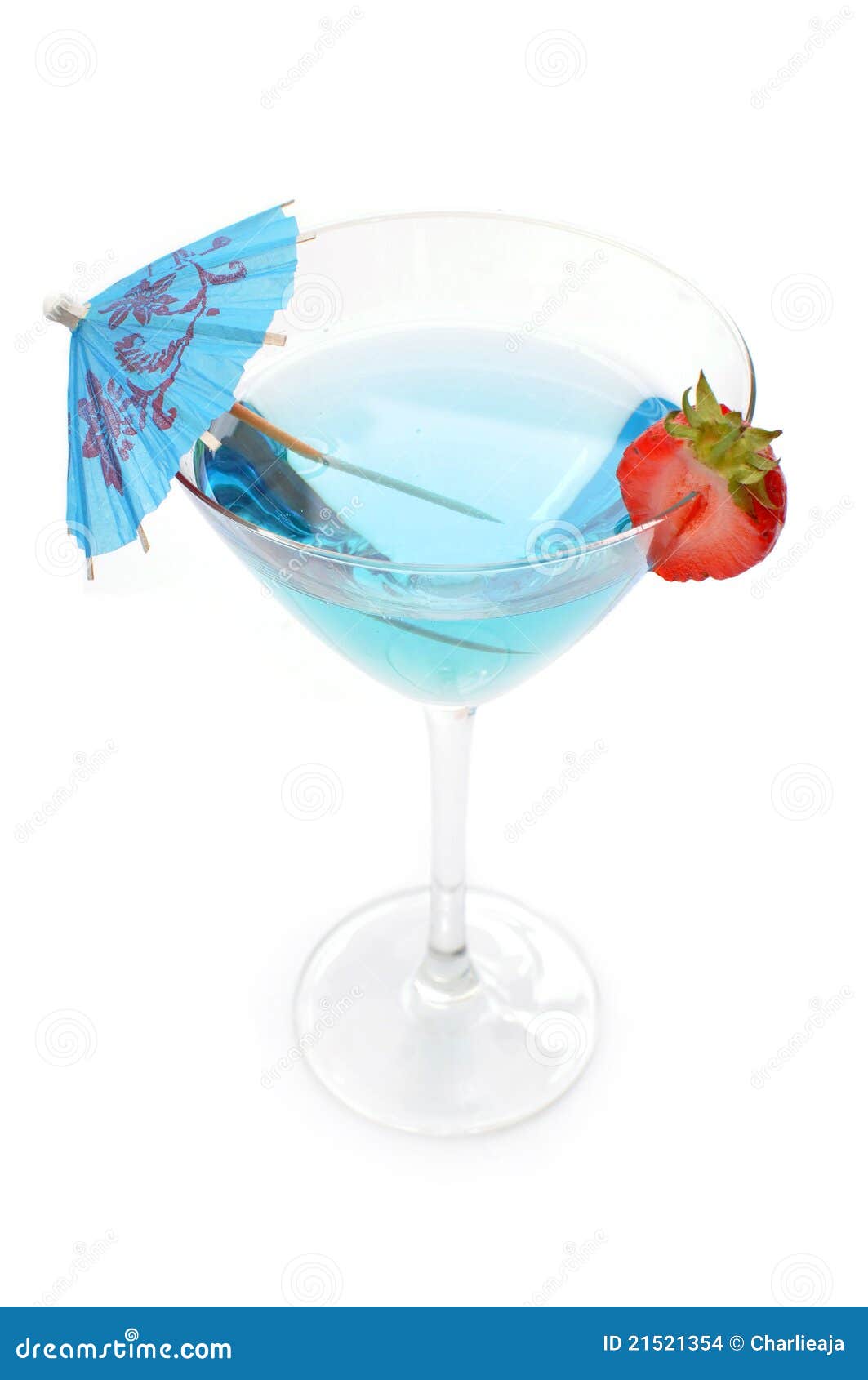 Blue cocktail stock photo. Image of clubbing, martini - 21521354