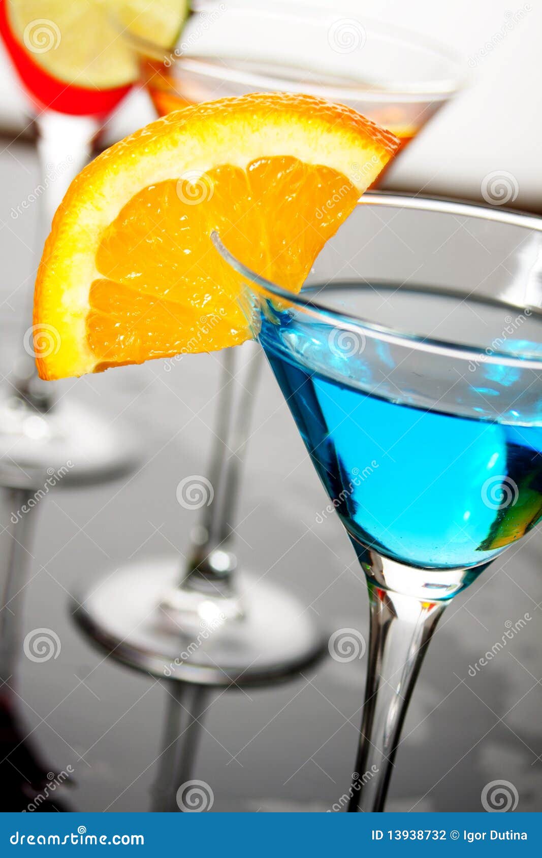 Blue cocktail drink stock photo. Image of photograph - 13938732