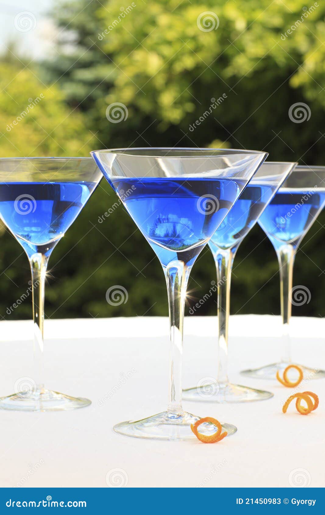 Blue cocktails stock image. Image of celebration, freshness - 21450983
