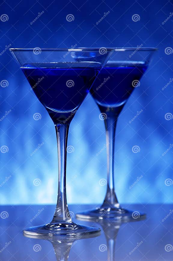 Blue coctail stock photo. Image of cafe, drunk, alcoholic - 5342858