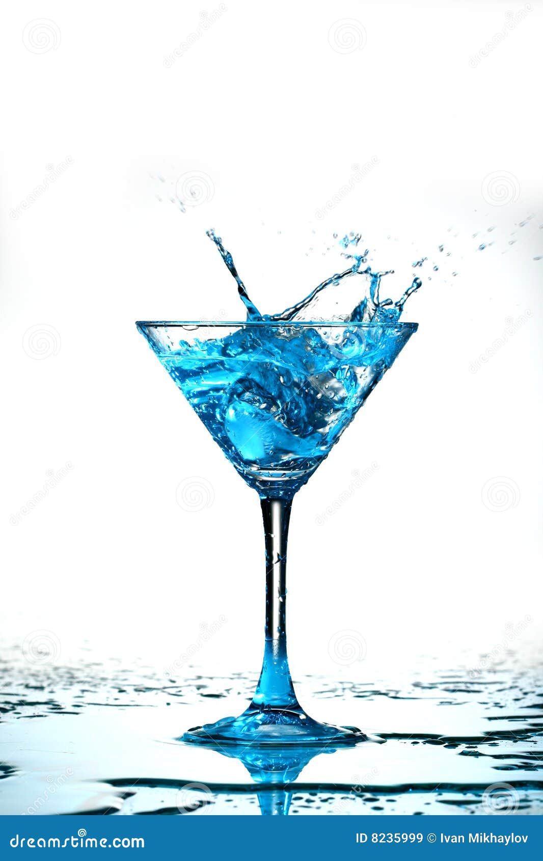 Blue coctail splash stock image. Image of humid, liquid - 8235999