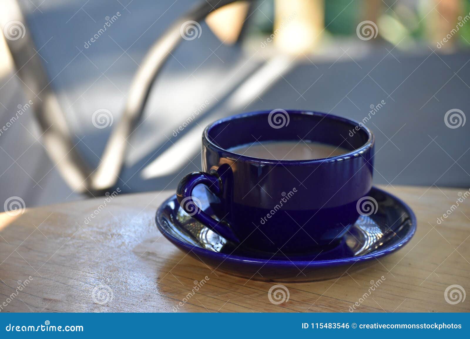Blue Coffee Cup Picture. Image: 115483546