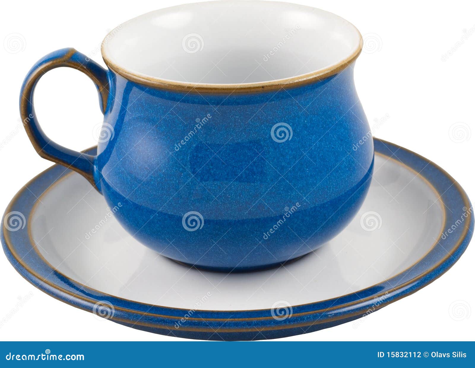 Blue coffee cup stock photo. Image of blue, dishware - 15832112