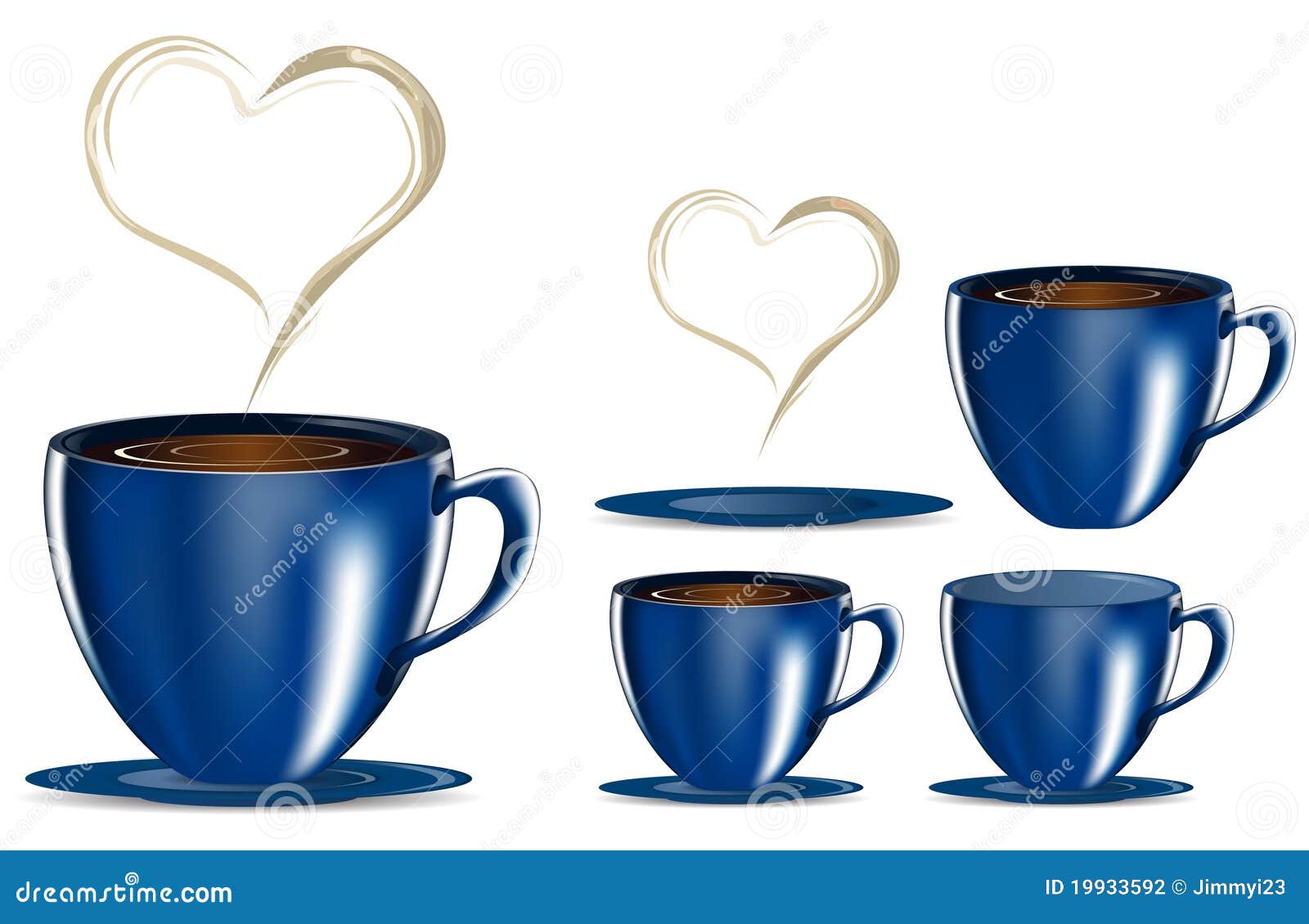 Blue coffee cup stock vector. Illustration of bean, abstract - 19933592
