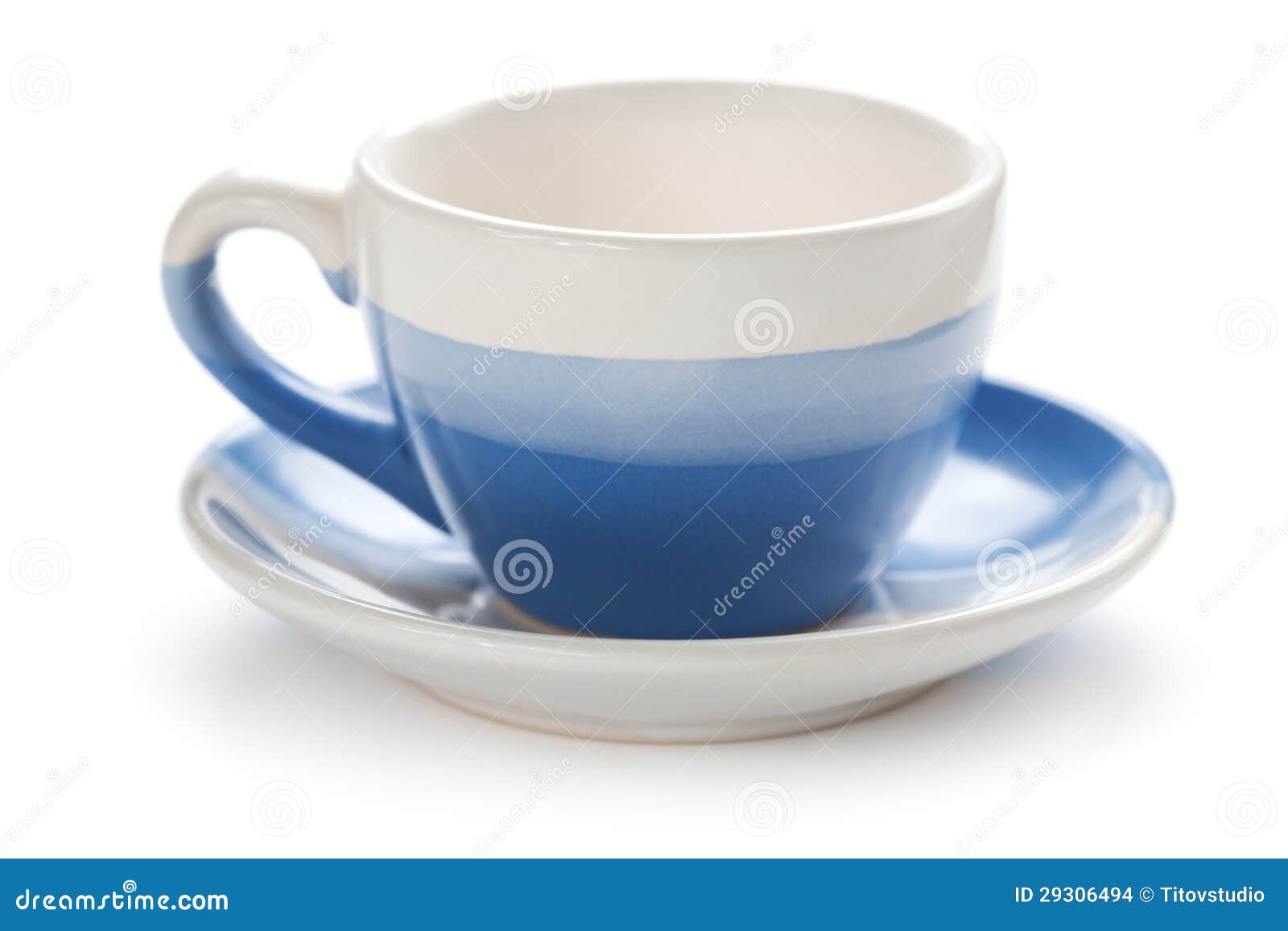 Blue coffee cup. isolated stock photo. Image of coffee - 29306494