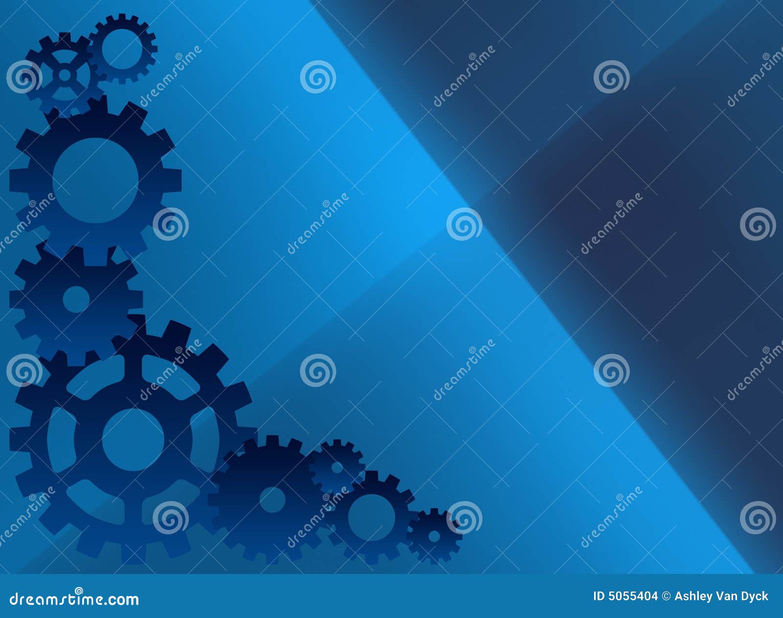 Blue cog background stock illustration. Illustration of machinery - 5055404