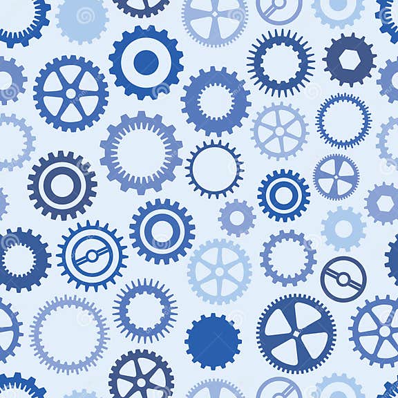 Blue Cog Background stock vector. Illustration of wheel - 7337896