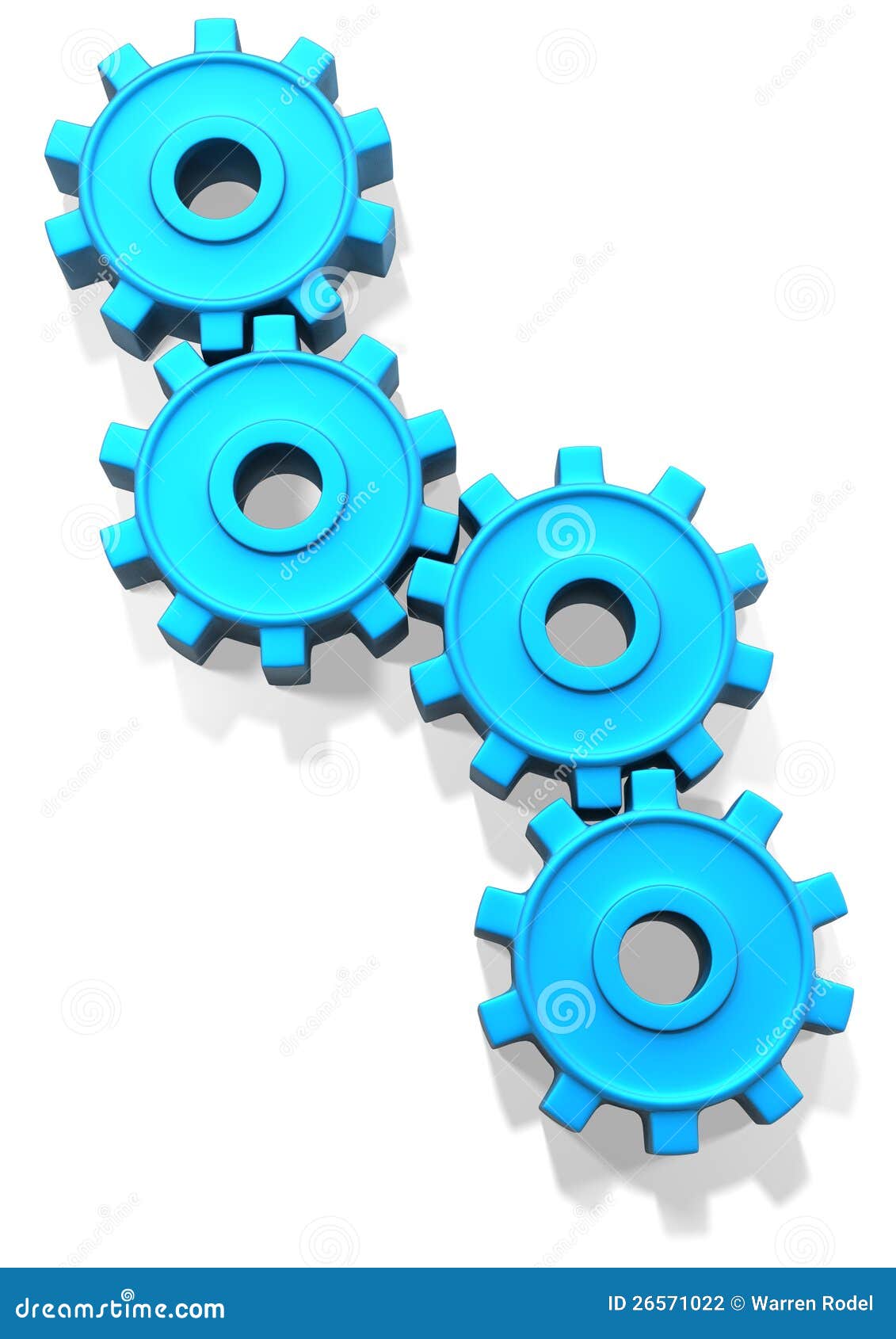 Blue Cogs stock illustration. Illustration of isolated - 26571022