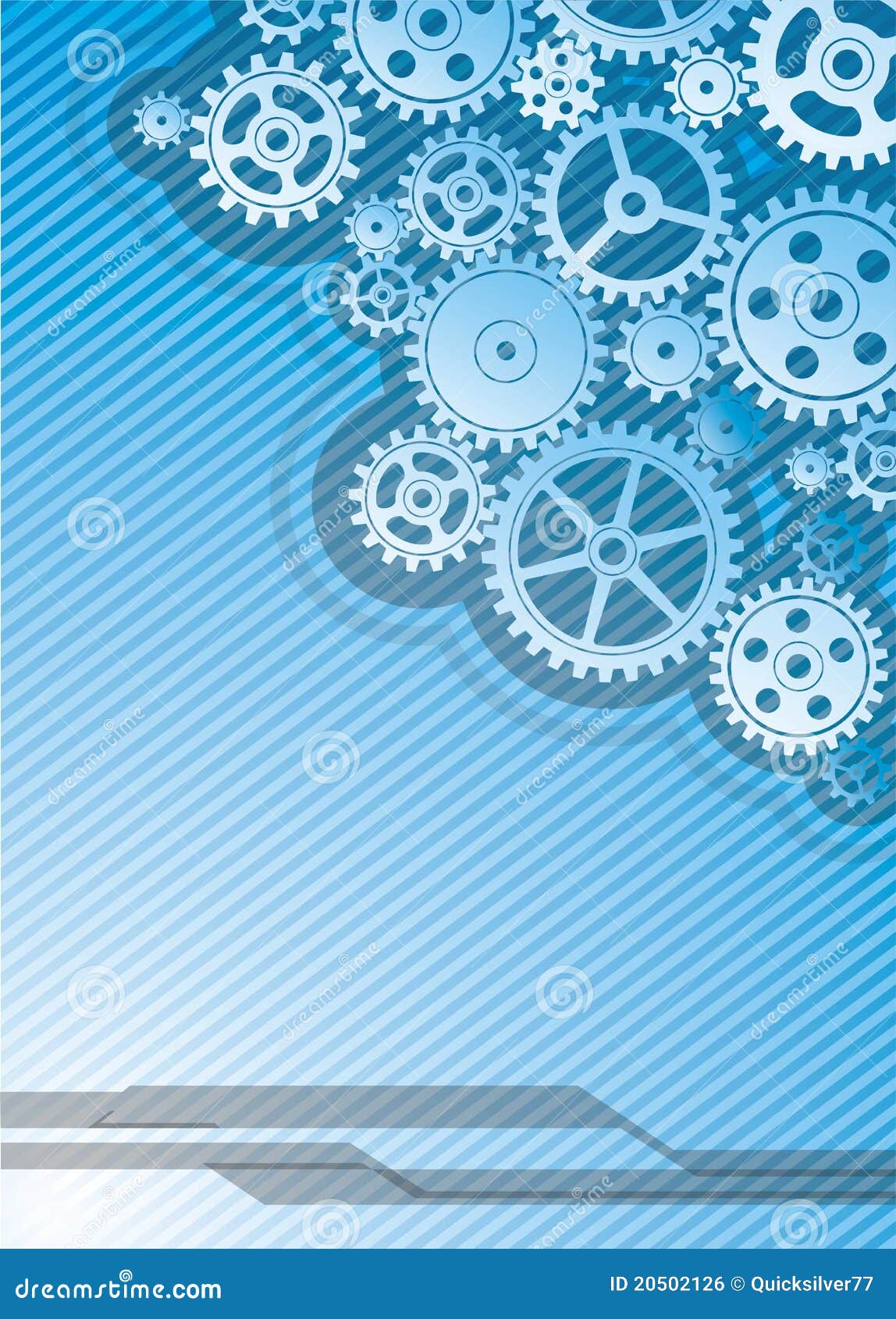 Blue Cogs Background stock illustration. Illustration of pattern - 20502126