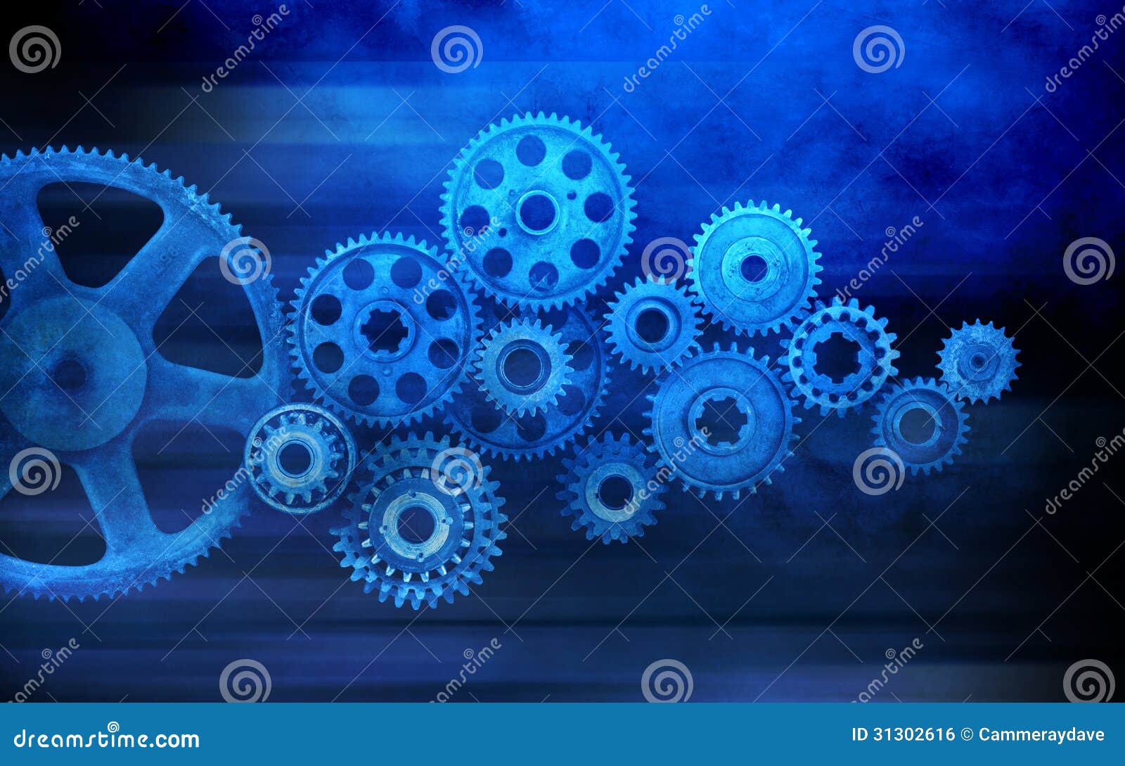 Blue Cogs Gears Business Background Stock Photo - Image of concept ...