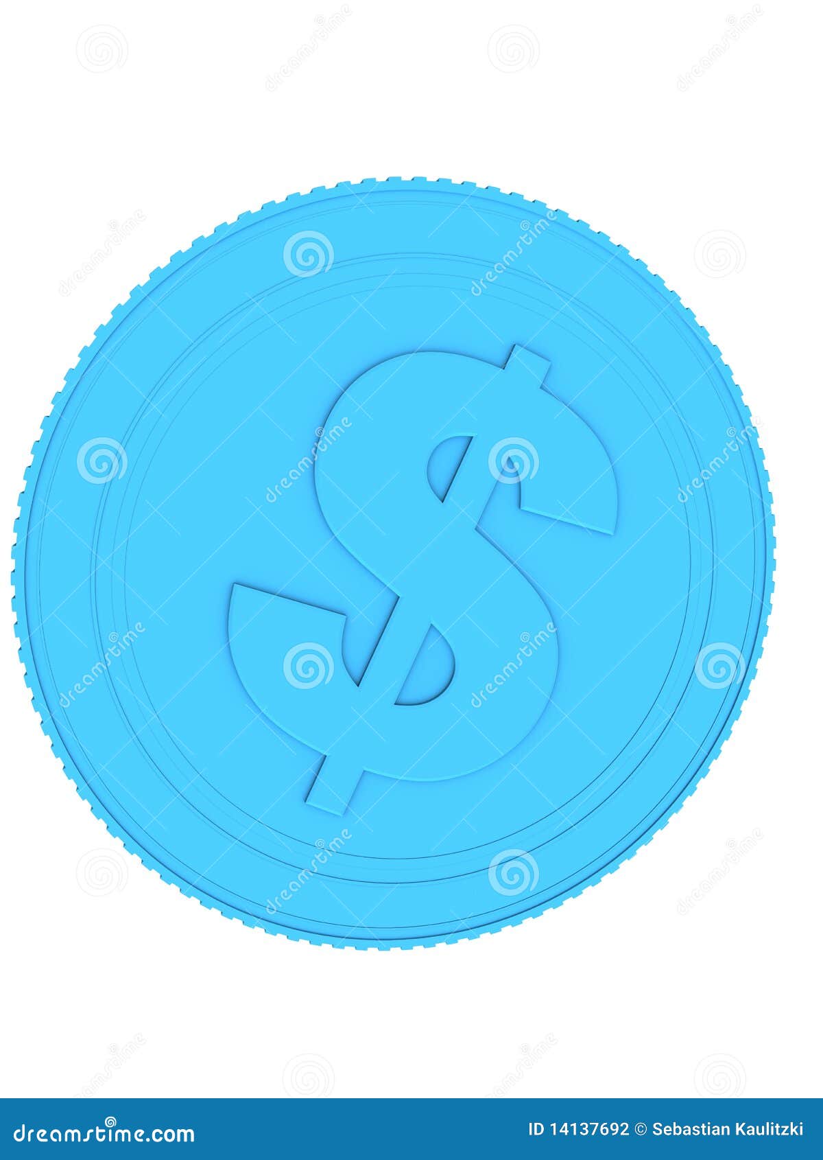 Blue coin stock illustration. Illustration of star, award - 14137692