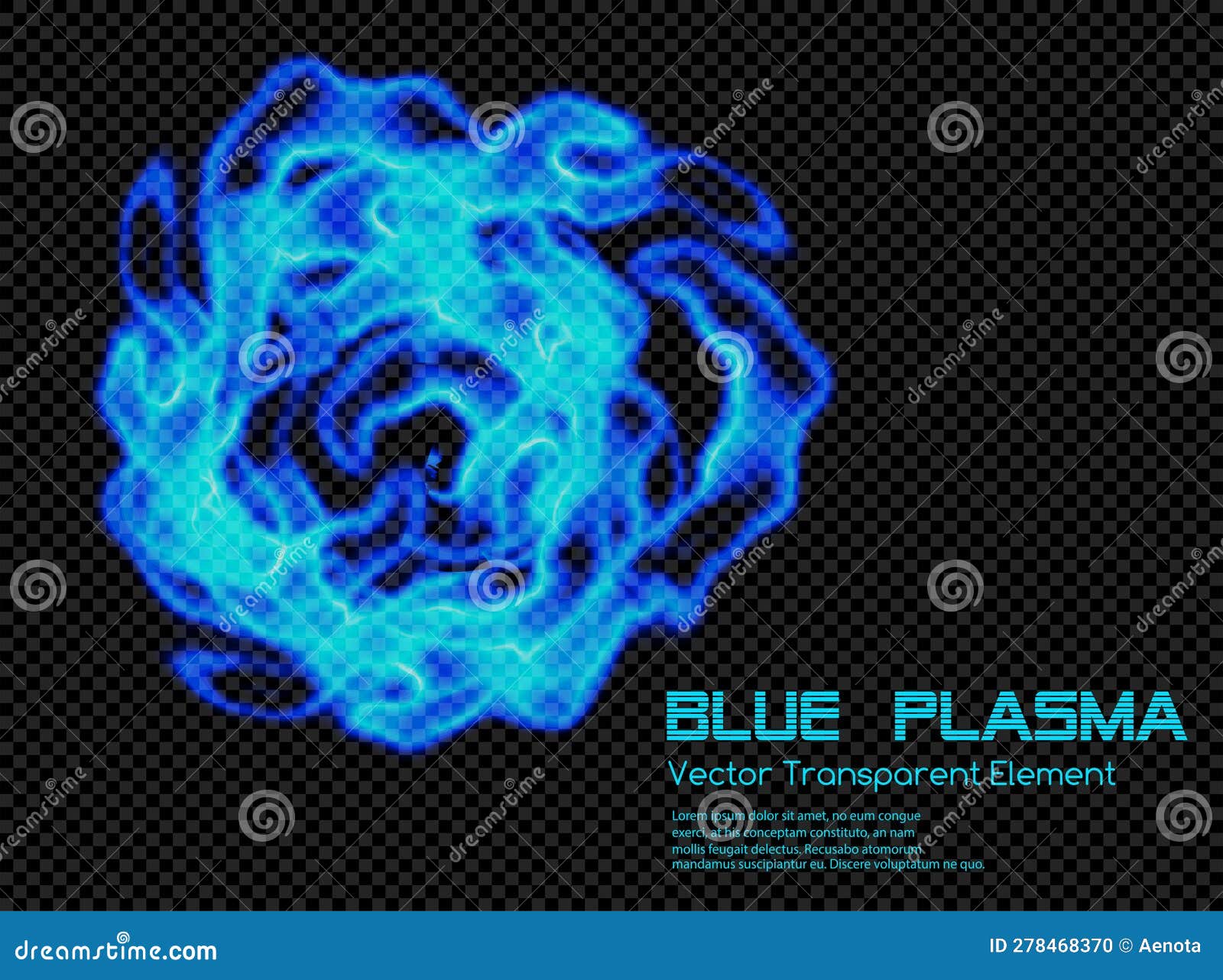 Blue Cold Plasma Ball - Transparent Vector Nonthermal Plasm Roll Stock ...