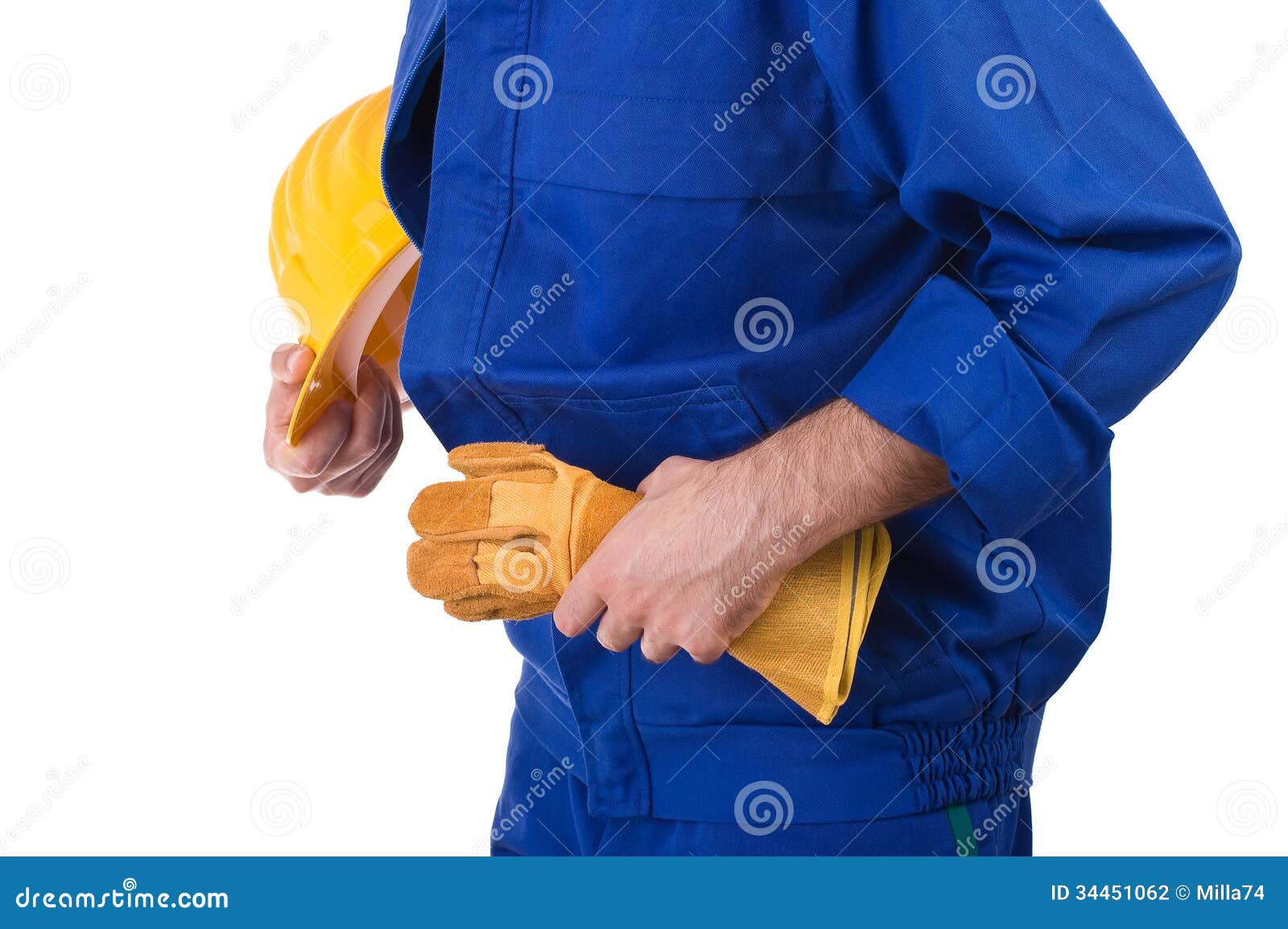 Blue collar worker. stock photo. Image of adult, male - 34451062