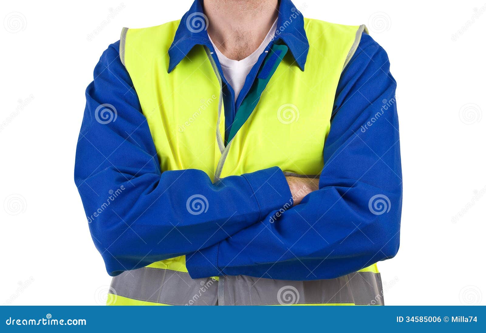 Blue collar worker. stock photo. Image of laborer, builder - 34585006