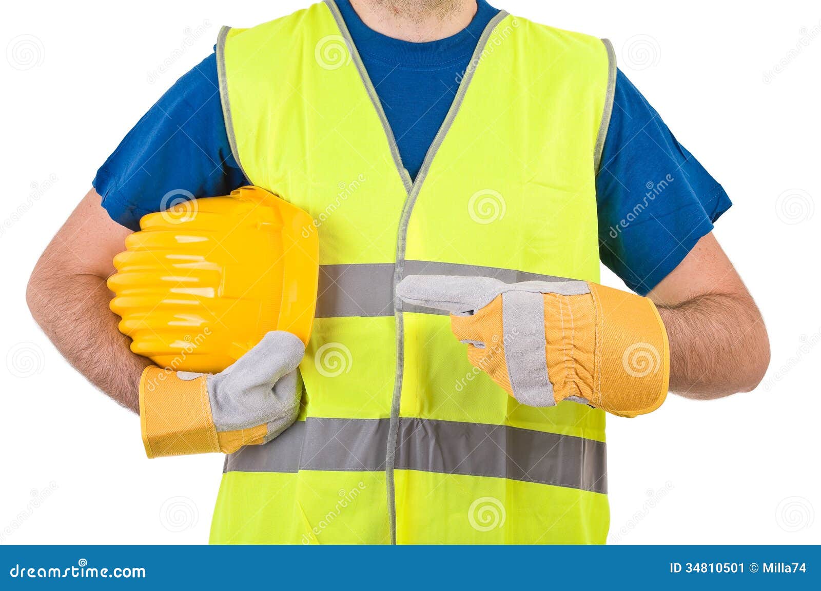 Blue collar worker. stock image. Image of laborer, builder - 34810501