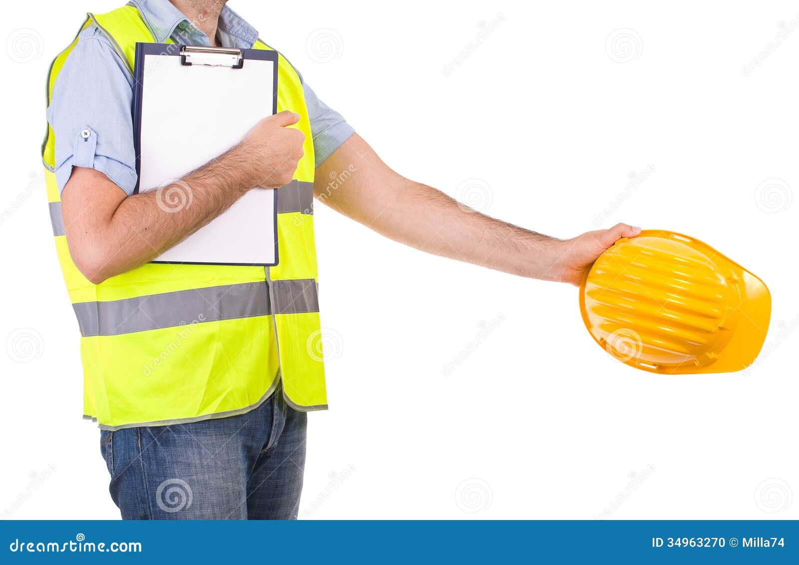 Blue collar worker. stock photo. Image of handyman, carpenter - 34963270