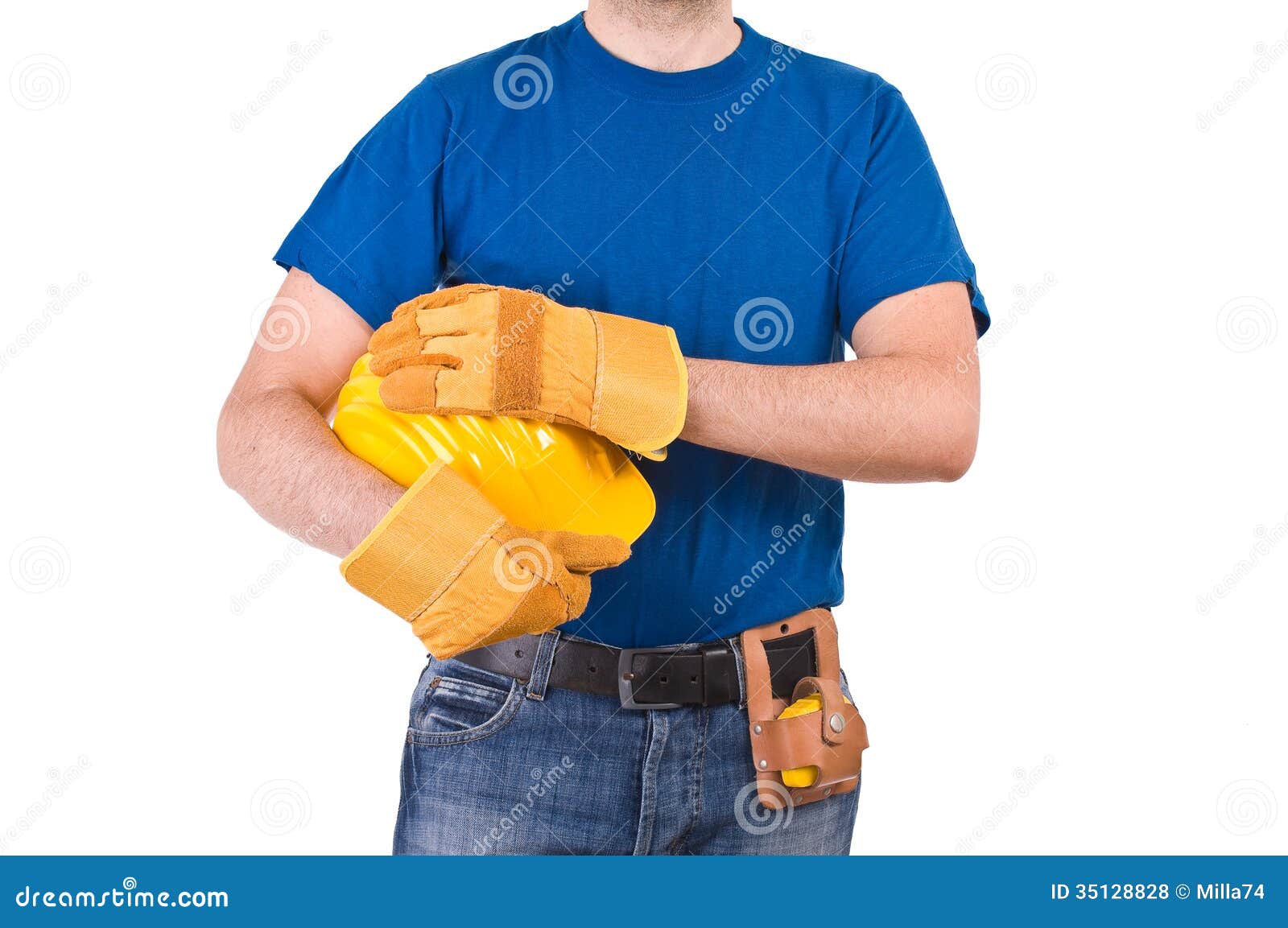 Blue collar worker. stock photo. Image of occupation - 35128828