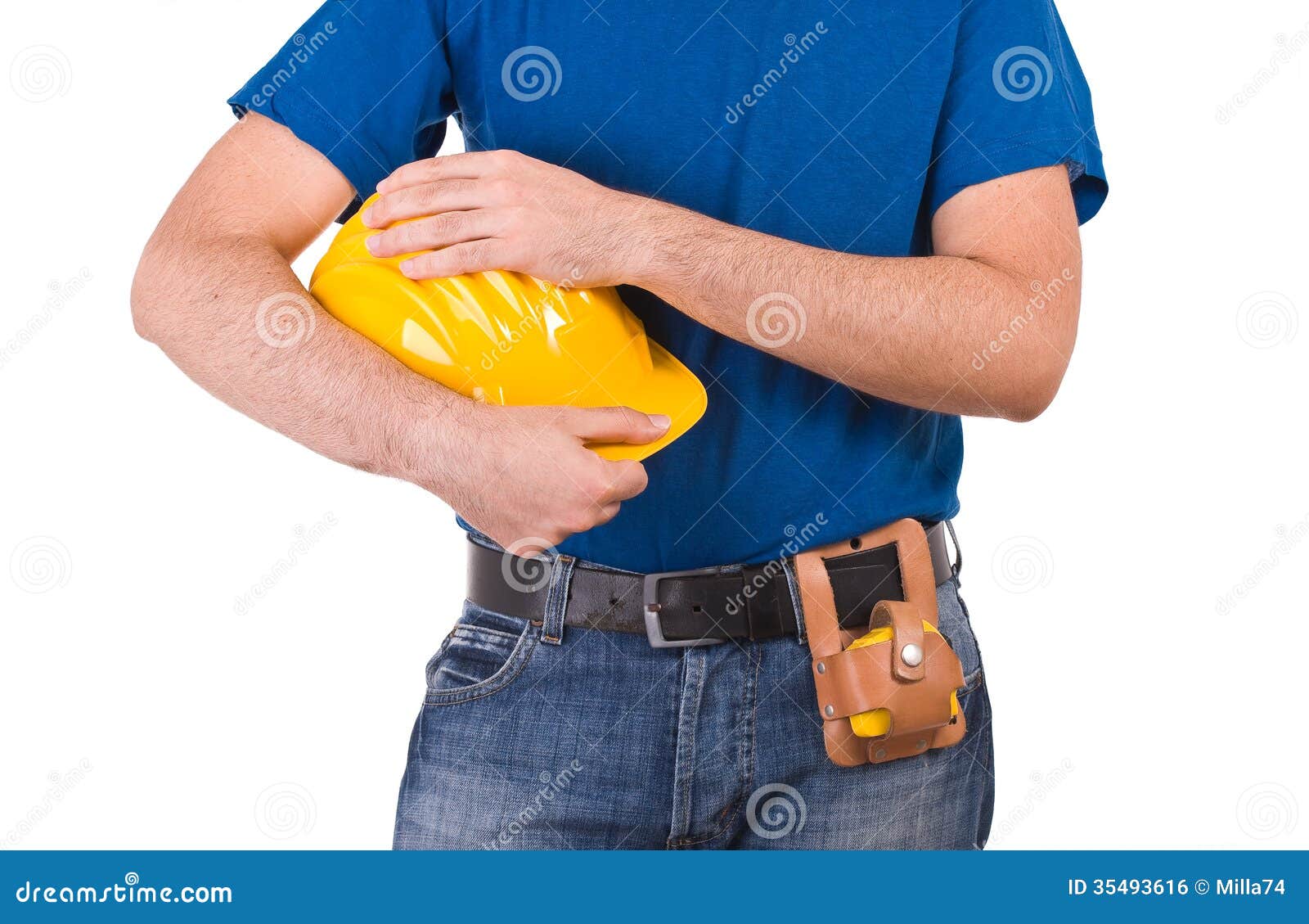 Blue collar worker. stock photo. Image of laborer, labourer - 35493616