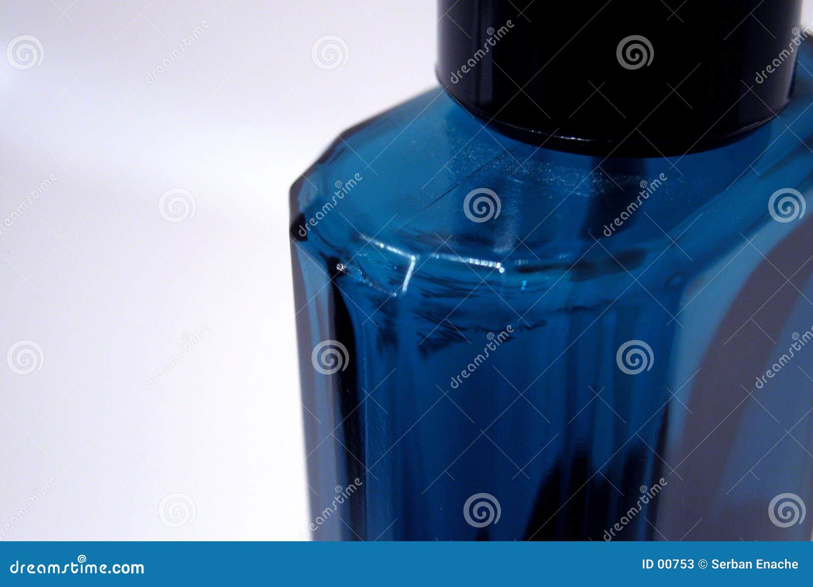 Blue cologne stock image. Image of empty, blue, spring, shampoo - 753