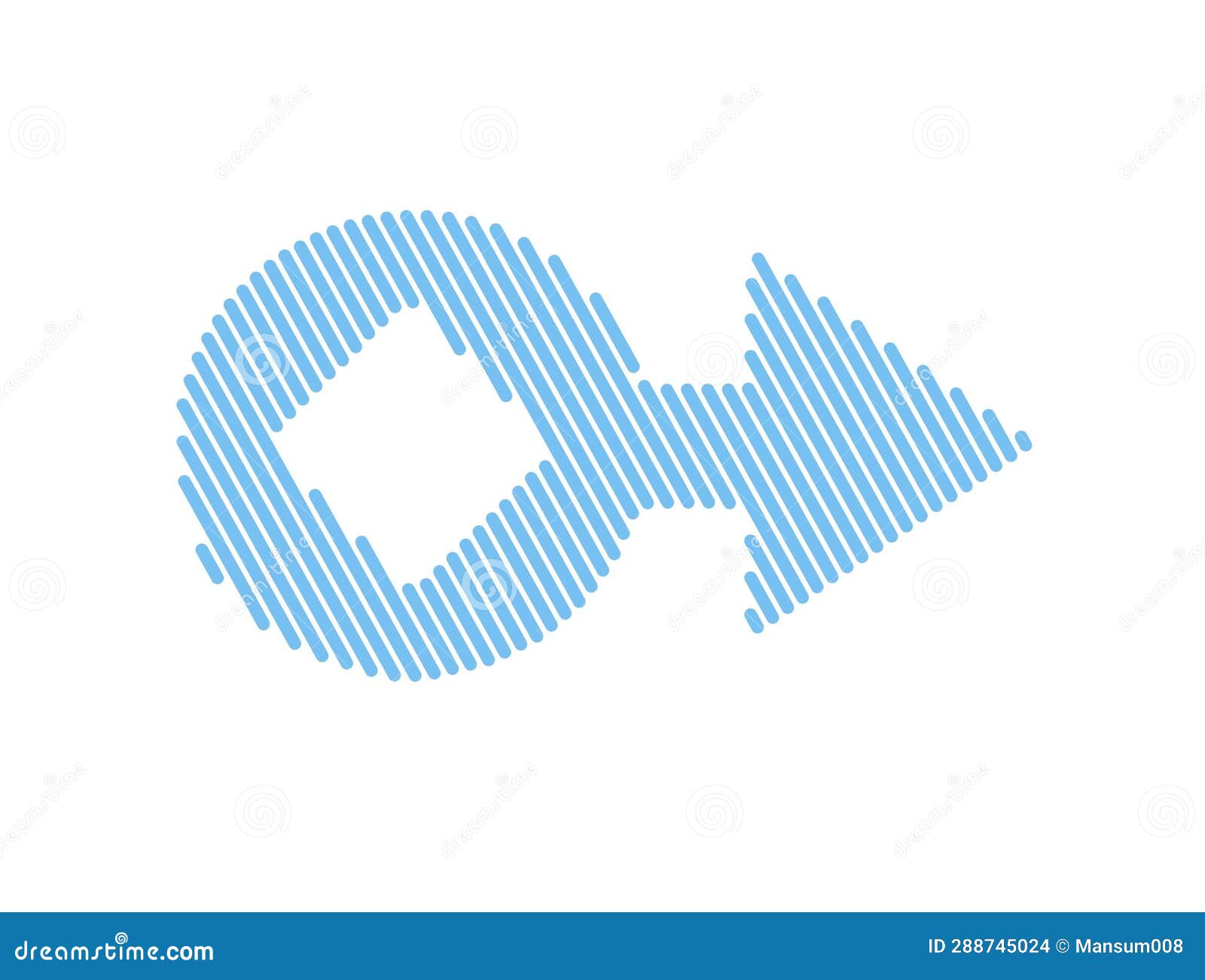 Blue Color Arrow Icon on White Background. Illustration Stock ...