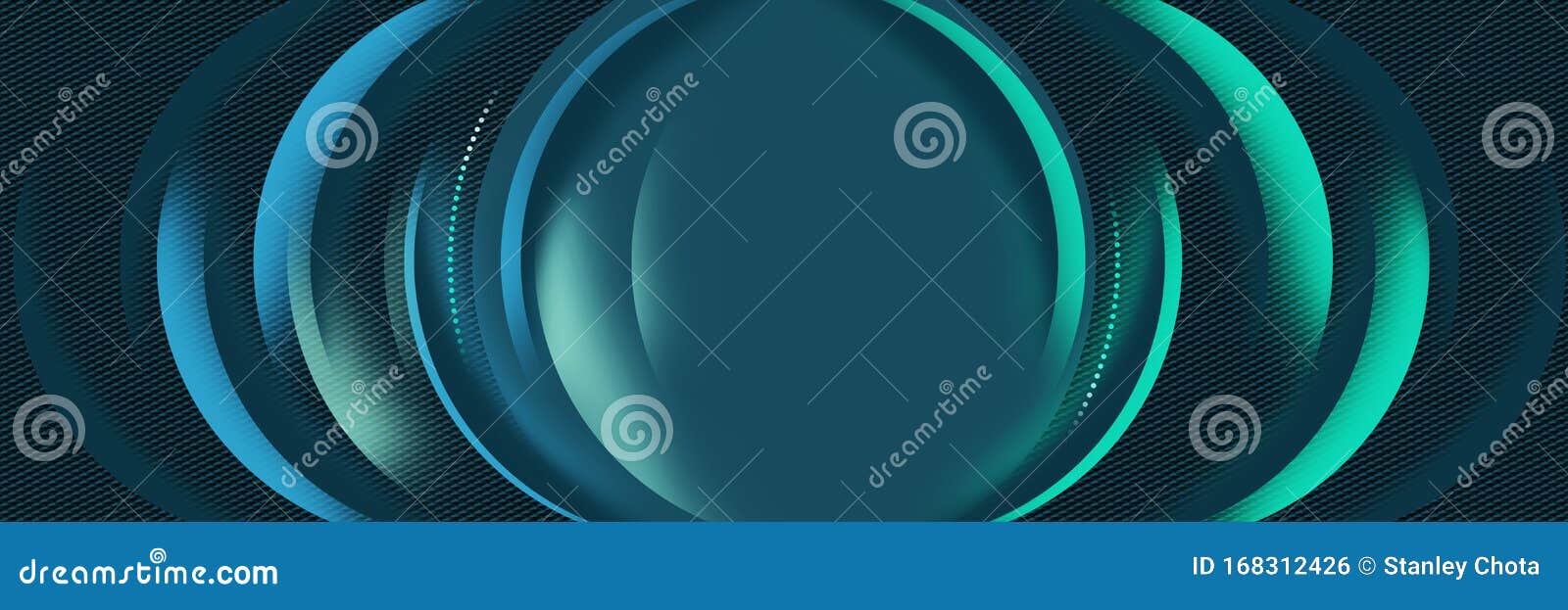 Blue Color Aurora Banner Design for Backgrounds Stock Illustration ...