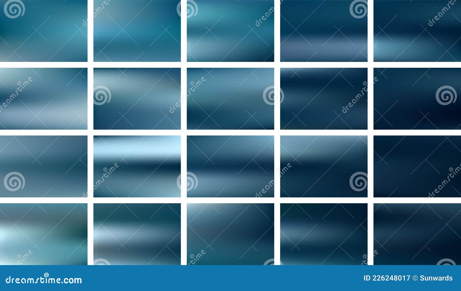 Blue Color Blending Fluid Gradient Backgrounds Vector Collection Stock ...
