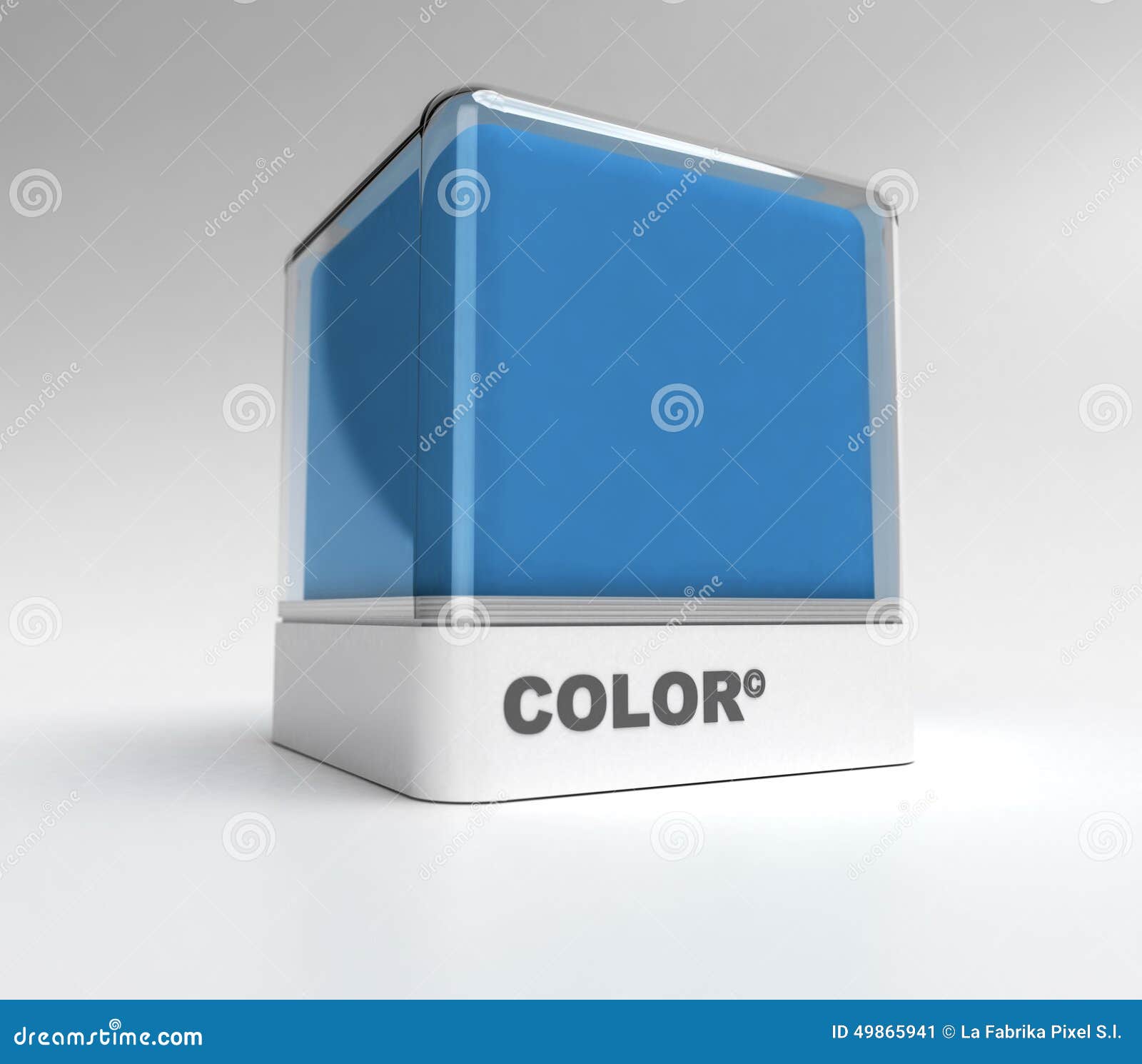 Blue color block stock illustration. Illustration of object - 49865941