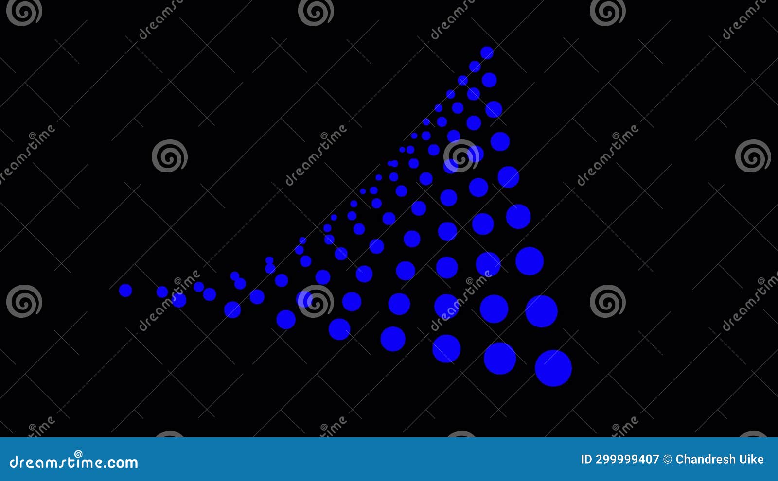 Blue Color Circular Dot Grid Moving in 3 Dimension Stock Video - Video ...