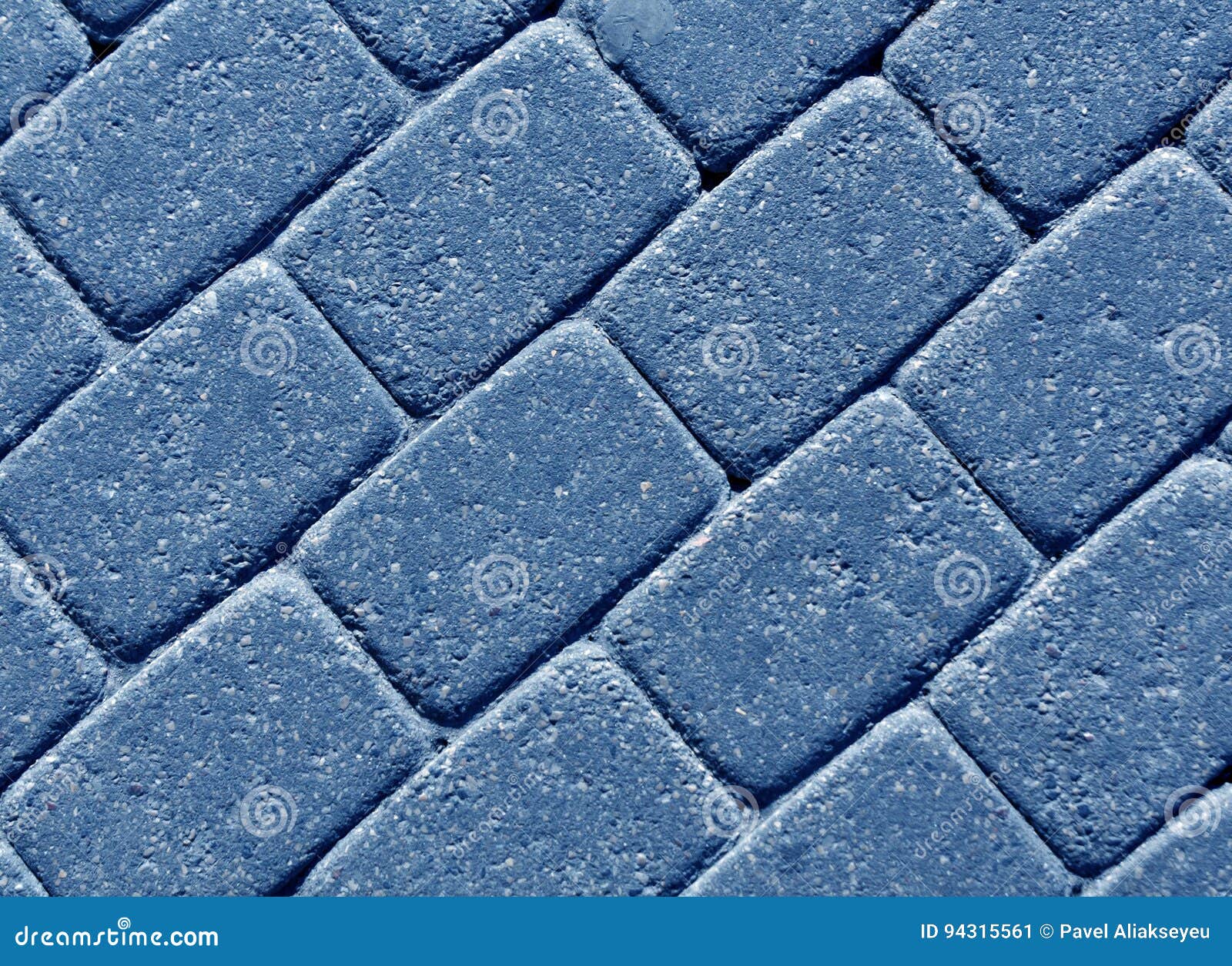 Blue Color Cobblestone Pavement Surface. Stock Image - Image of grunge ...