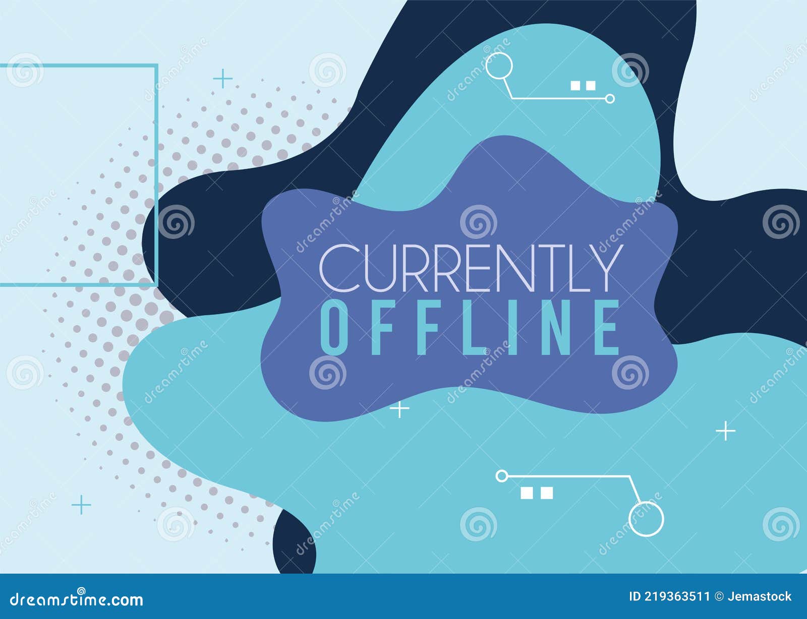 Currently Offline Twitch Overlay Cute Background 16:9 For Stream ...