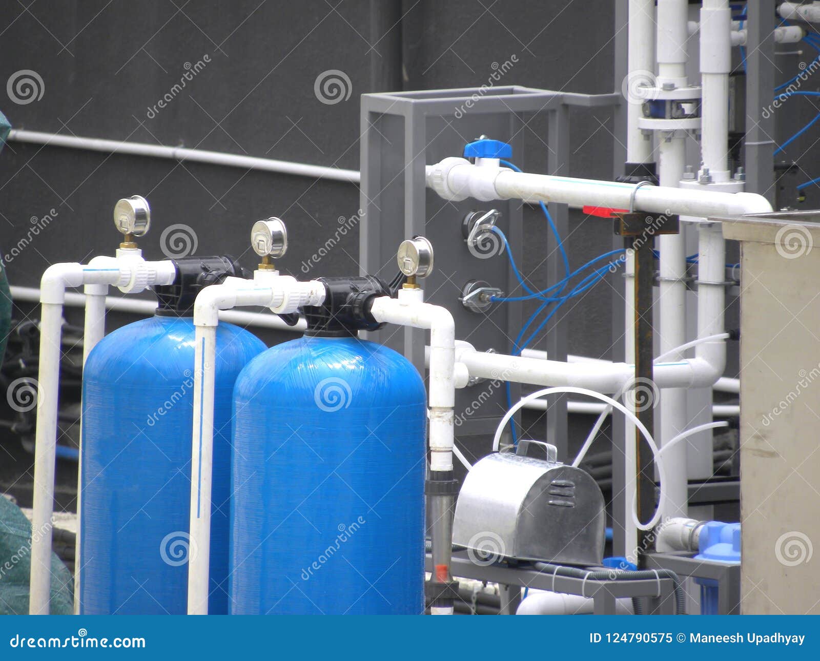 Water Treatment and Filtration System Stock Image - Image of pure ...