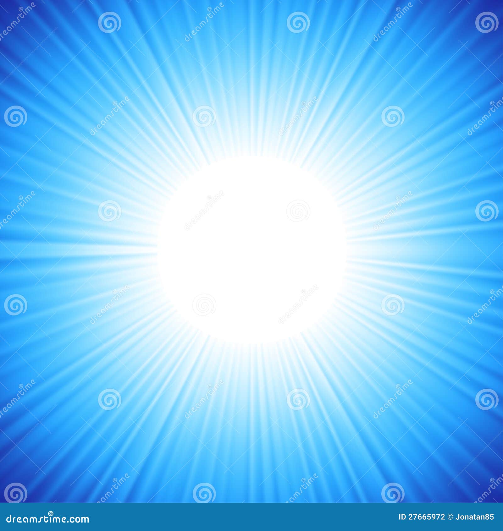 A Blue Color Design with a Burst. Stock Vector - Illustration of glare ...
