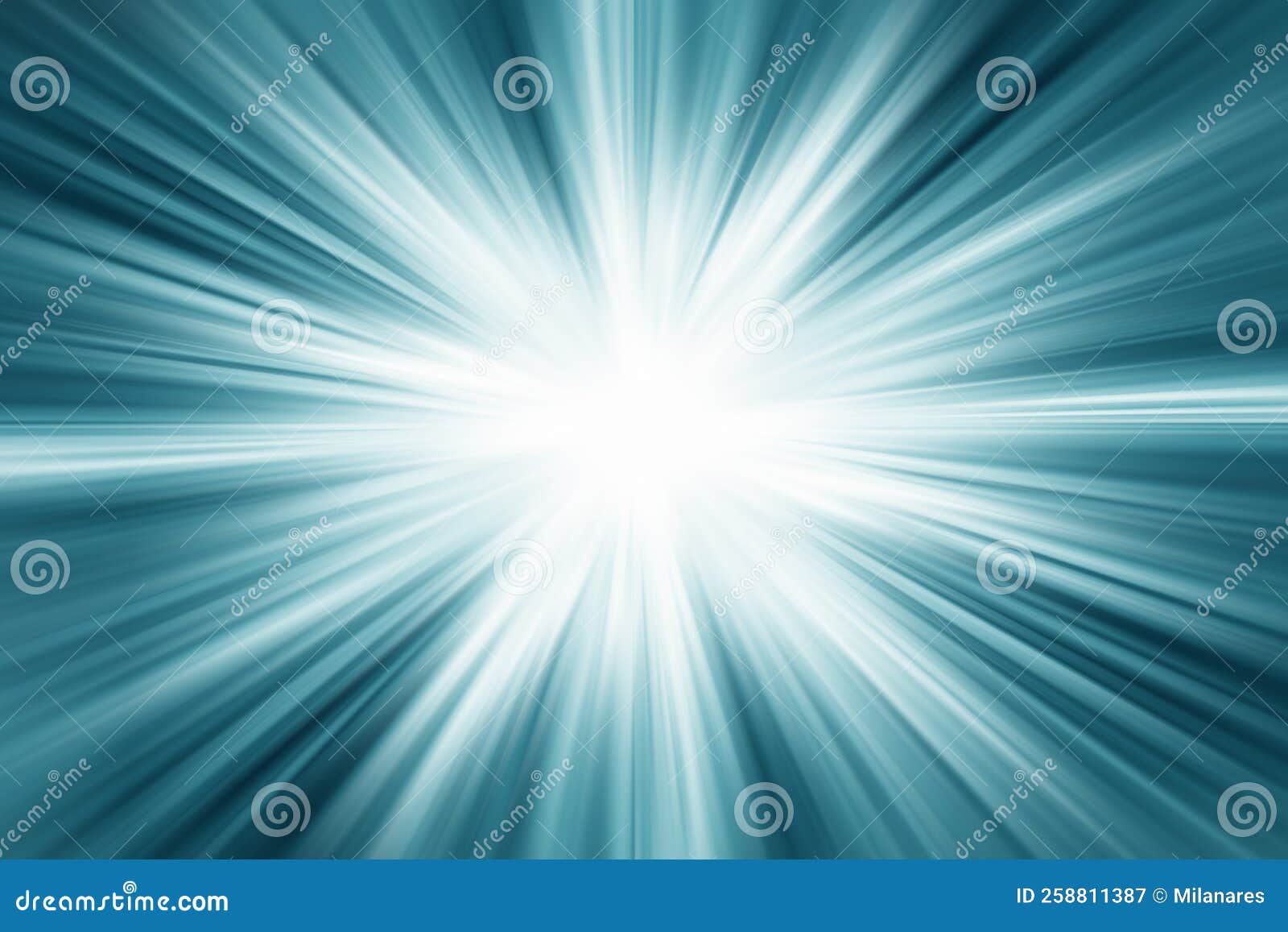 Blue Color Design with a Burst Stock Illustration - Illustration of ...