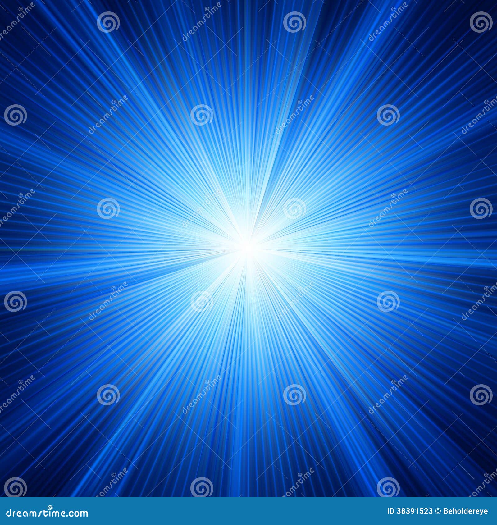 Blue Color Design with a Burst. EPS 10 Stock Vector - Illustration of ...