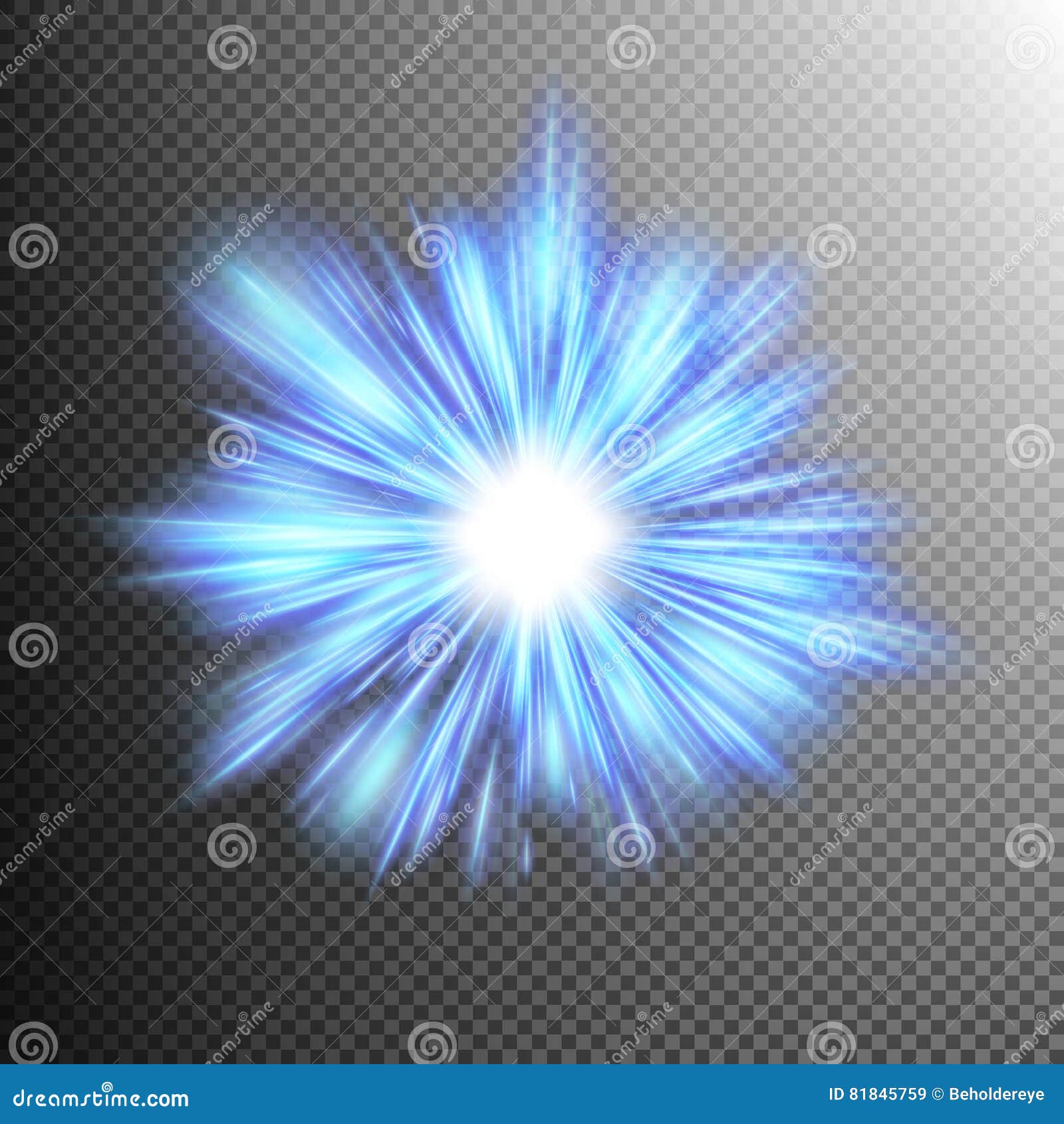 Blue Color Design with a Burst. EPS 10 Stock Vector - Illustration of ...
