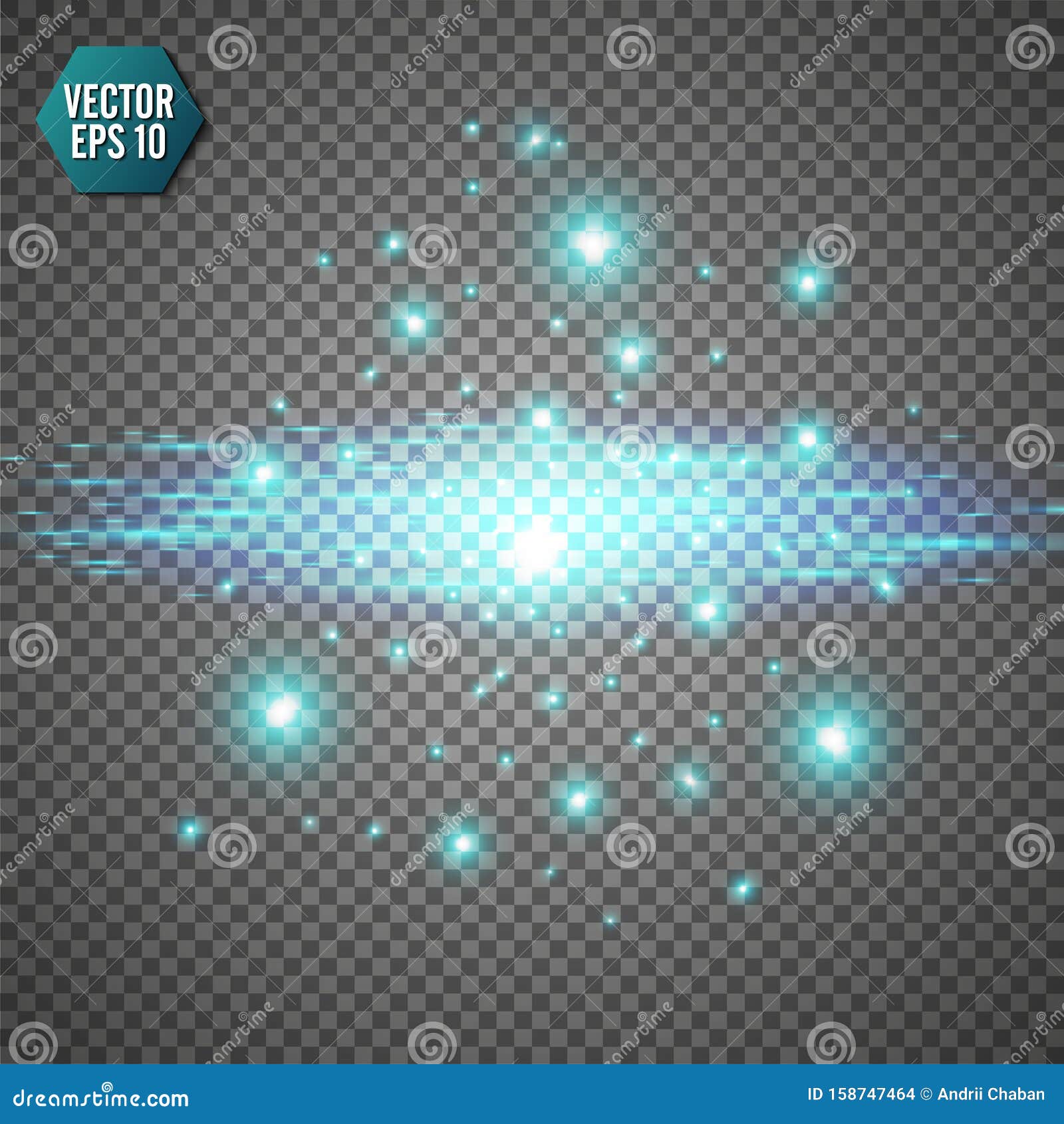 Blue Color Design with a Burst. Vector Illustration Stock Vector ...