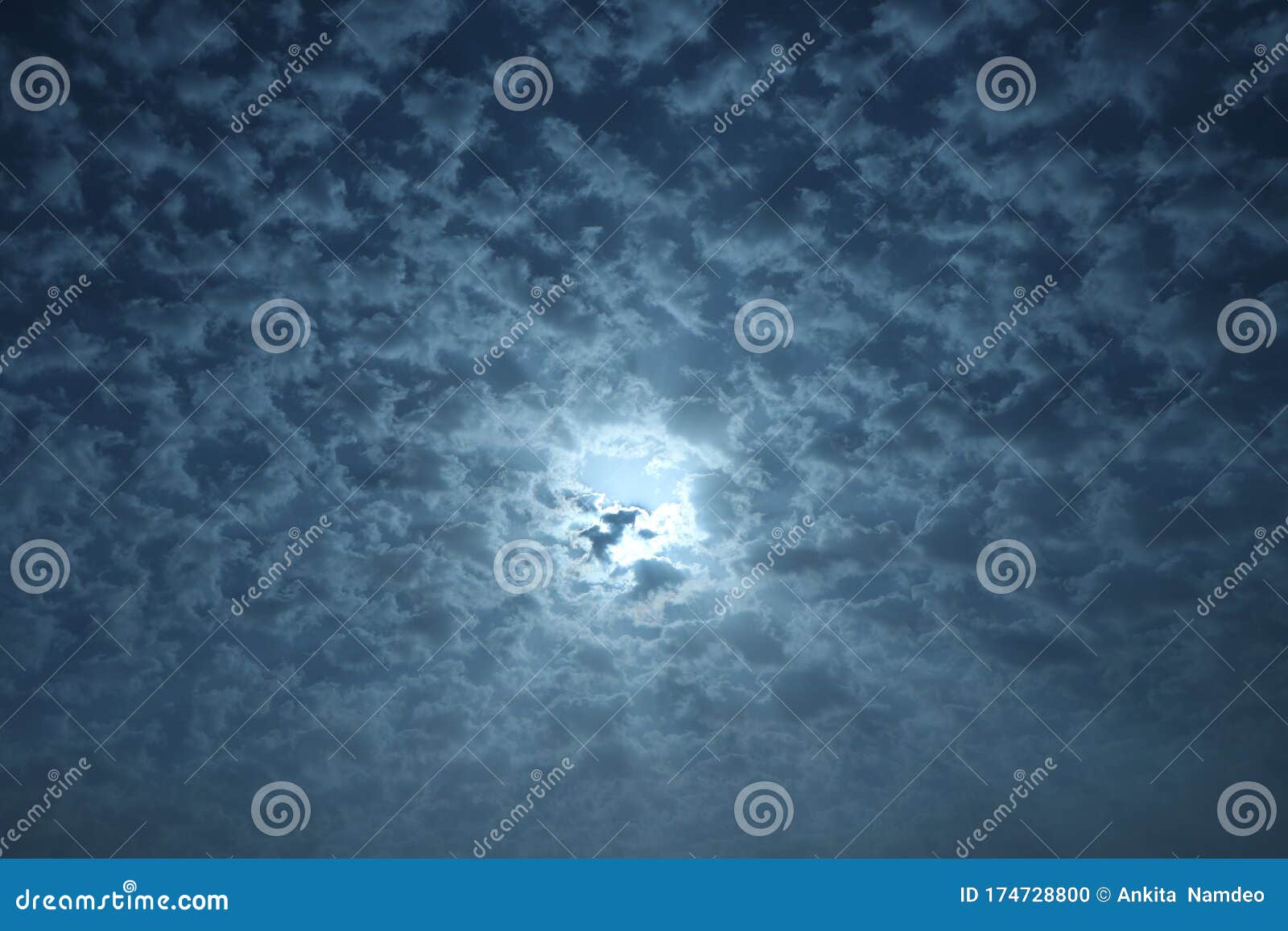 Different Shape in Blue Sky Stock Photo - Image of sunset, scenic ...