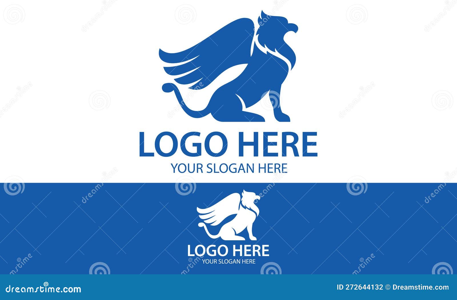 Blue Griffon Seamless Background - Cdr Format Vector Illustration ...