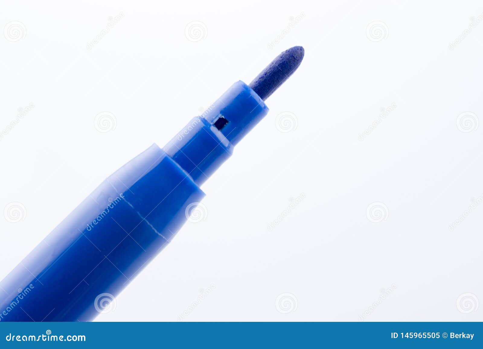 Blue Color Felt-tip Pens of Stock Image - Image of blank, felttip ...
