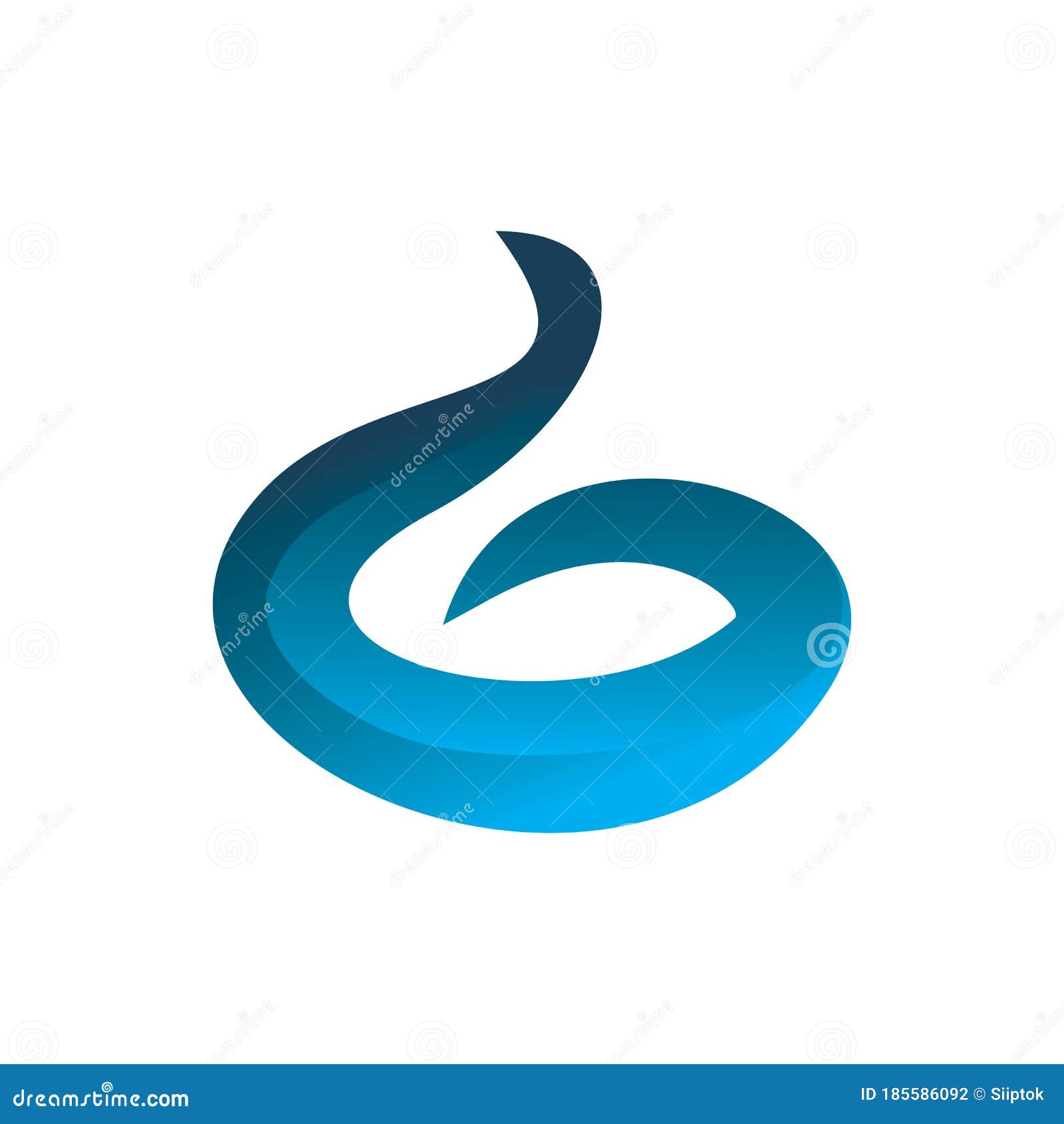 Blue Color Flame Smoke Shape Logo Design Stock Illustration ...