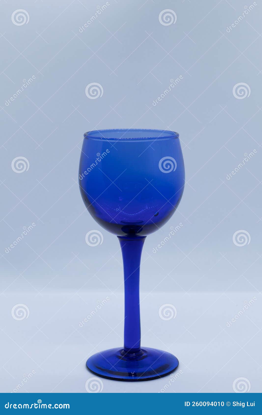 Blue Color Glass Goblet for Wine 3 Stock Photo - Image of isolated ...