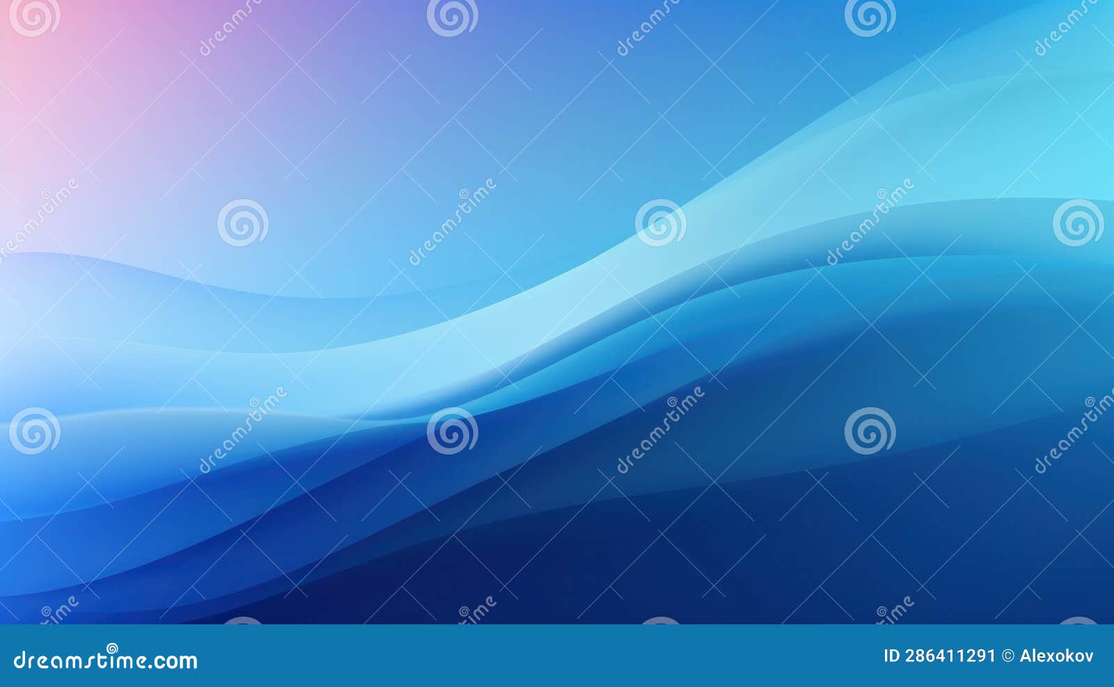 Blue Color Gradient Vignette AI Generated Stock Illustration ...